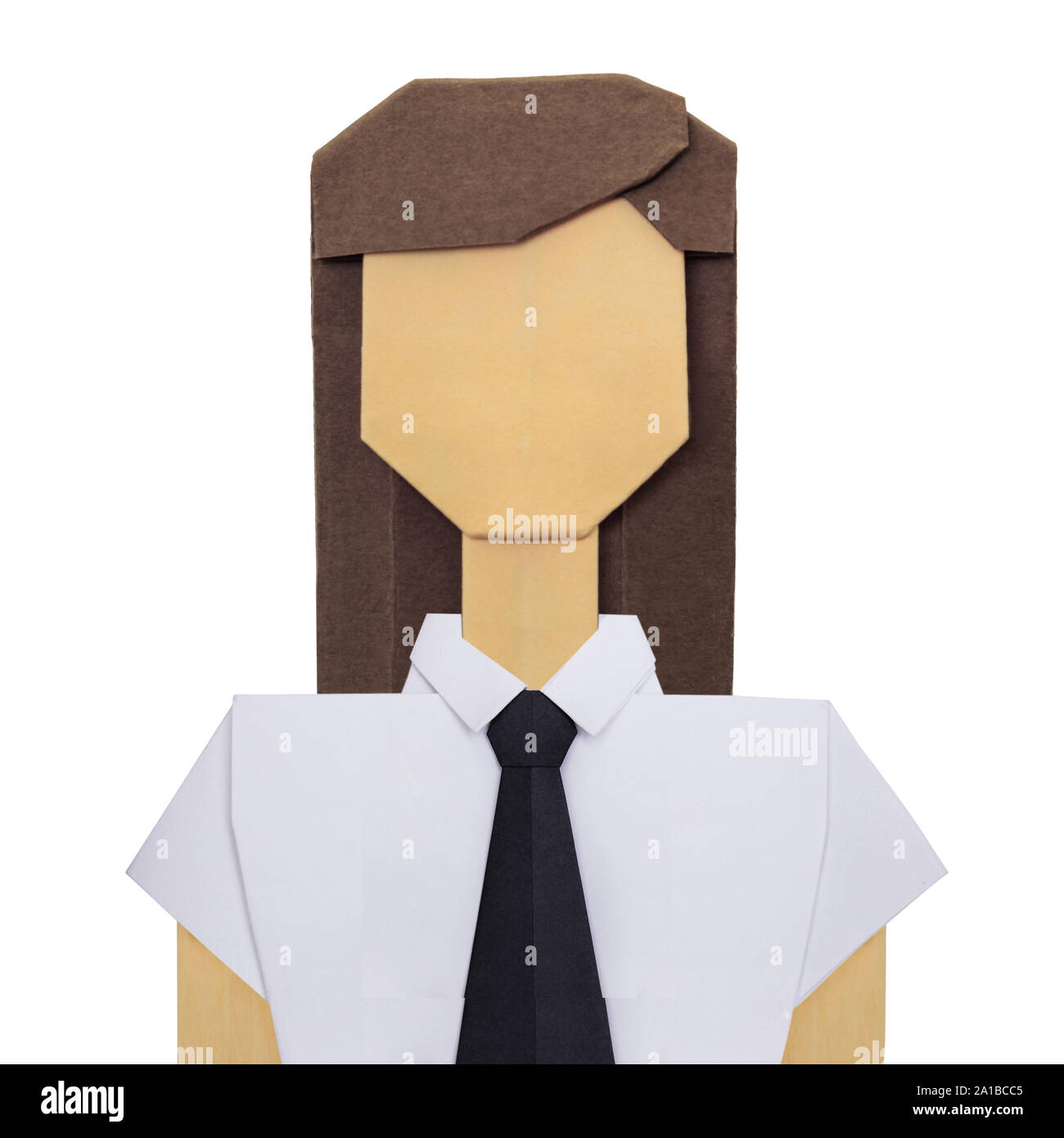 Origami business woman Stock Photo - Alamy