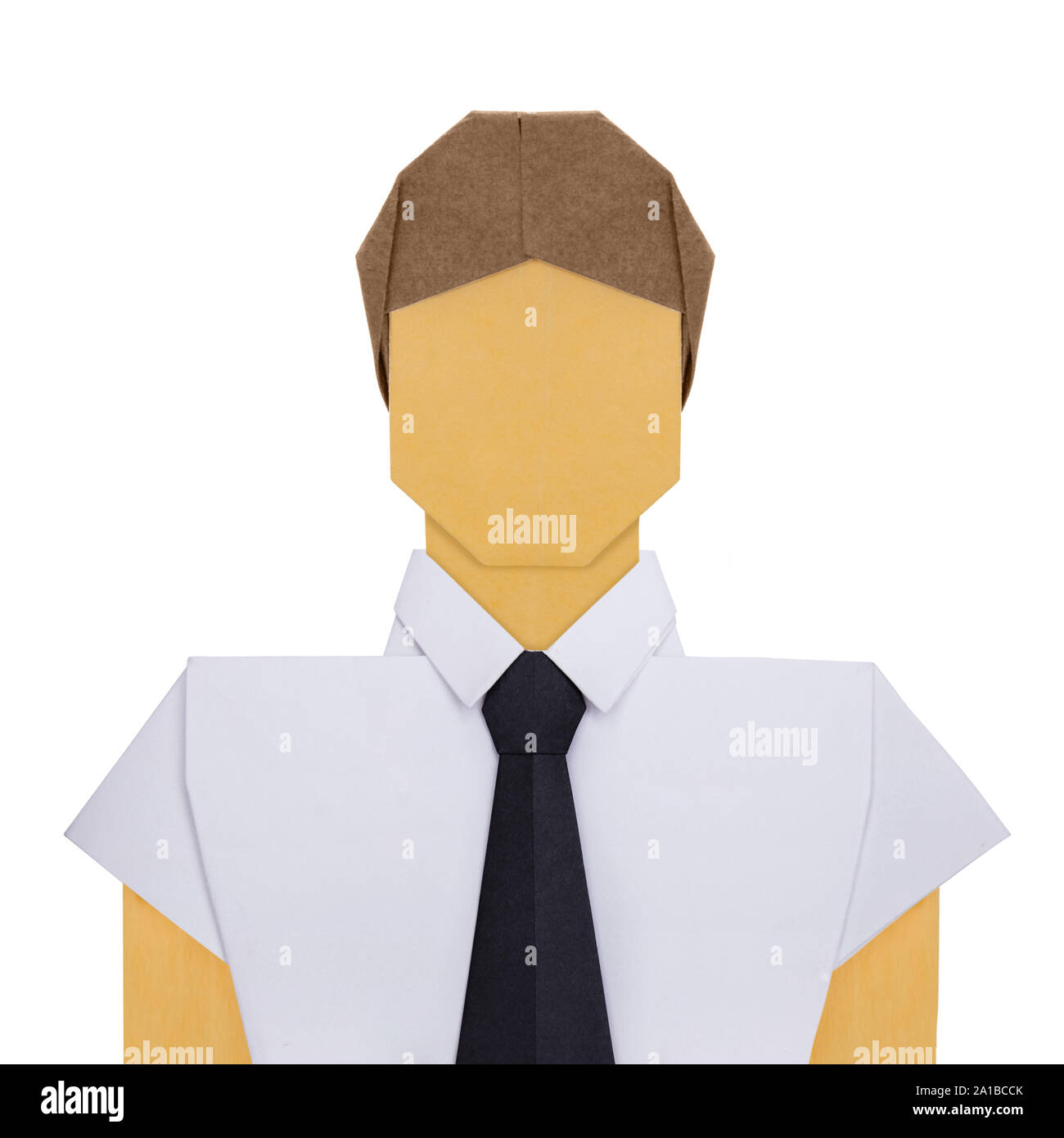 Origami businessman portrait Stock Photo - Alamy