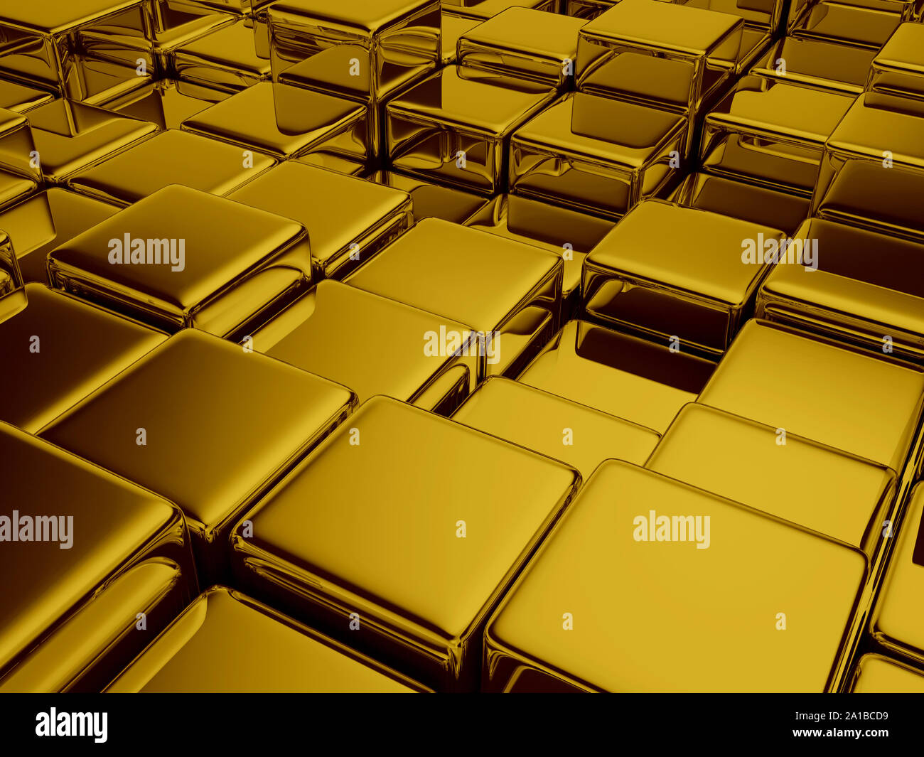 3d illustrtion abstract geometric golden background Stock Photo - Alamy