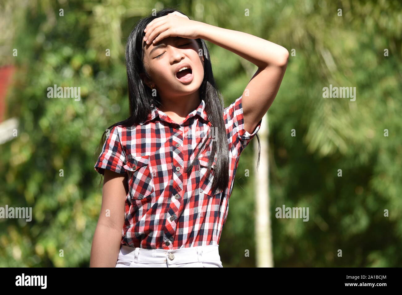 A Diverse Girl Memory Problems Stock Photo - Alamy