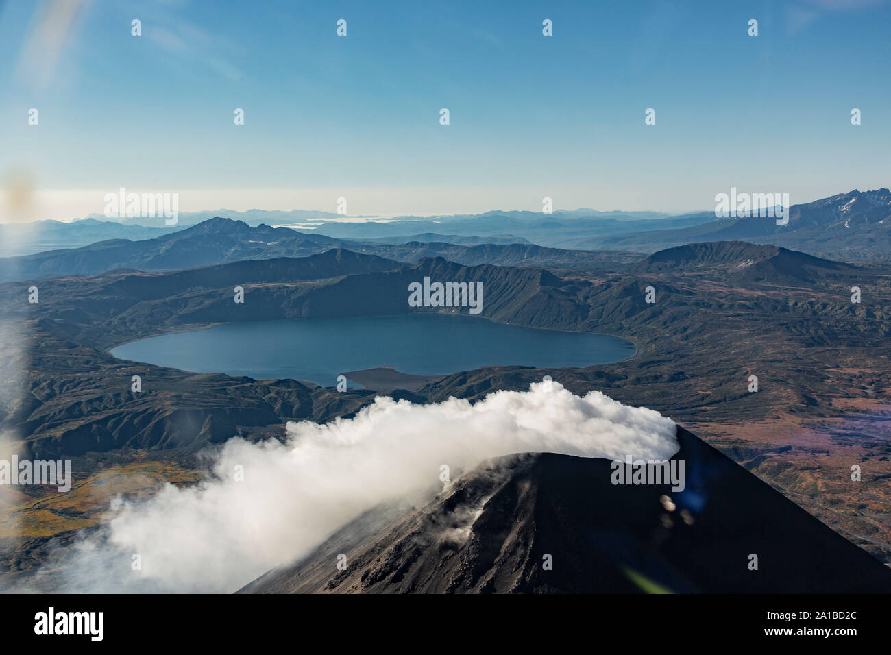 Karymsky Volcano, Kronotsky National Park, Peninsula of Kamchatka ...
