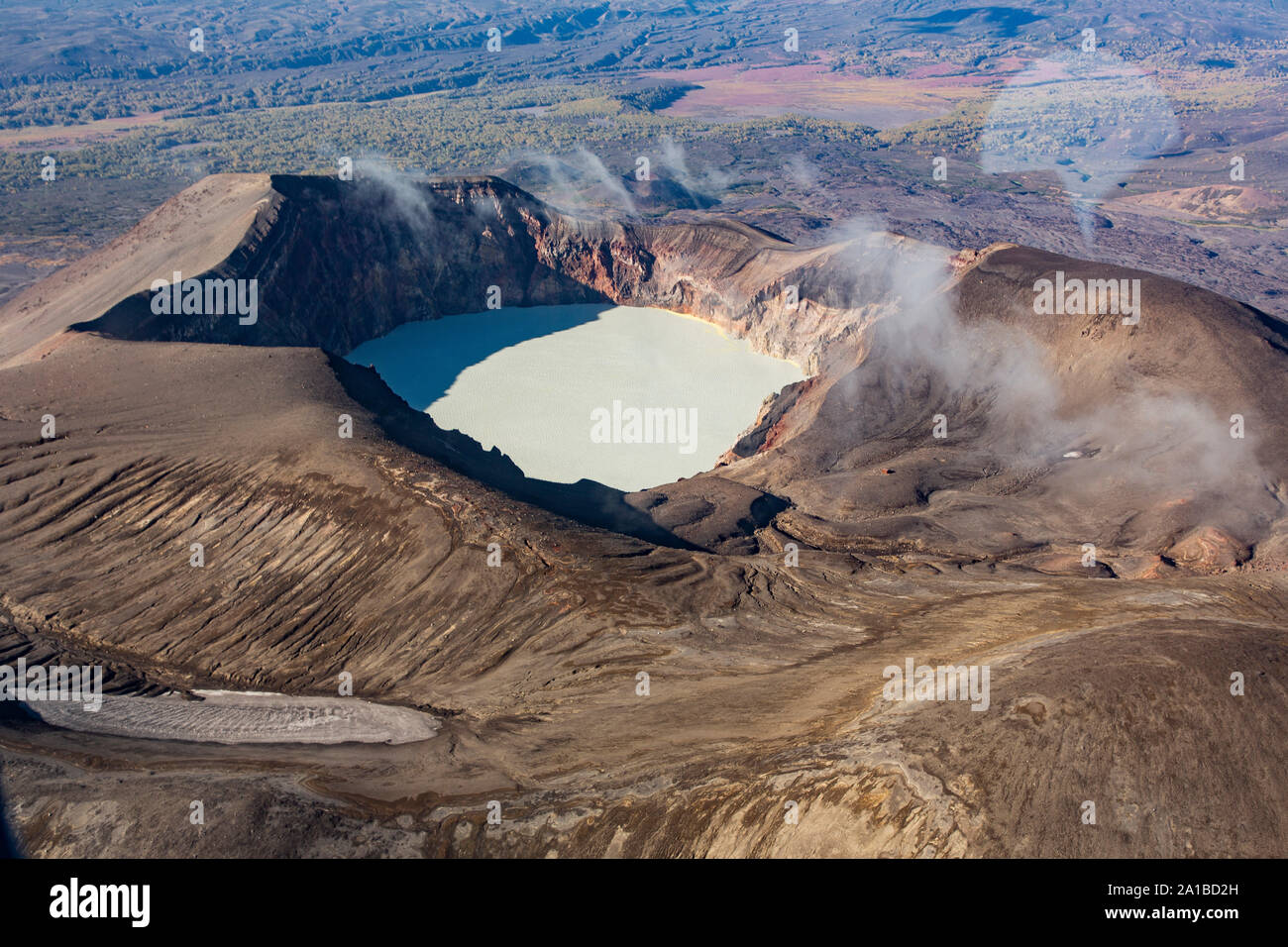 Maly Semyachik Volcano, Kronotsky National Park, Peninsula of Kamchatka ...