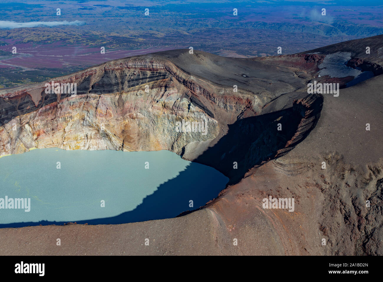 Maly Semyachik Volcano, Kronotsky National Park, Peninsula of Kamchatka ...