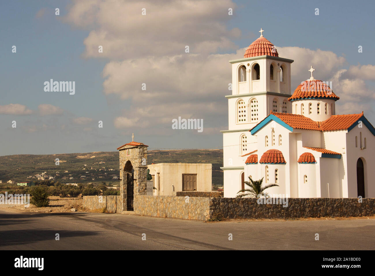 Greek church building Stock Photo - Alamy