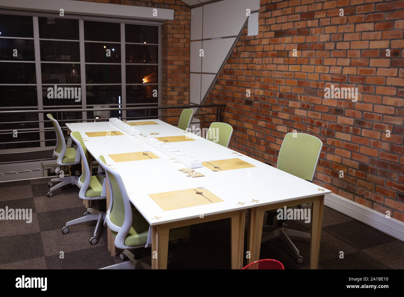 Empty meeting room in an office Stock Photo - Alamy
