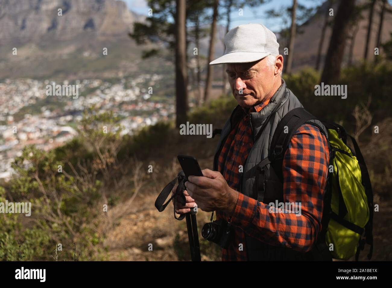 Man enjoying time outside in nature Stock Photo - Alamy