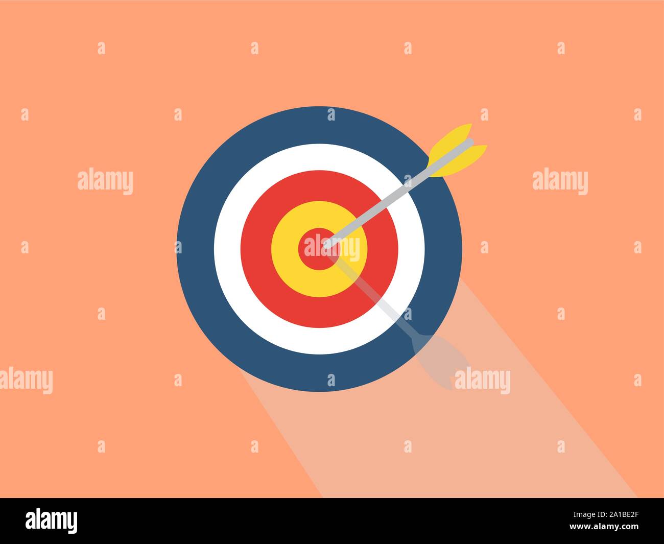 Target, illustration, vector on white background Stock Vector Image ...