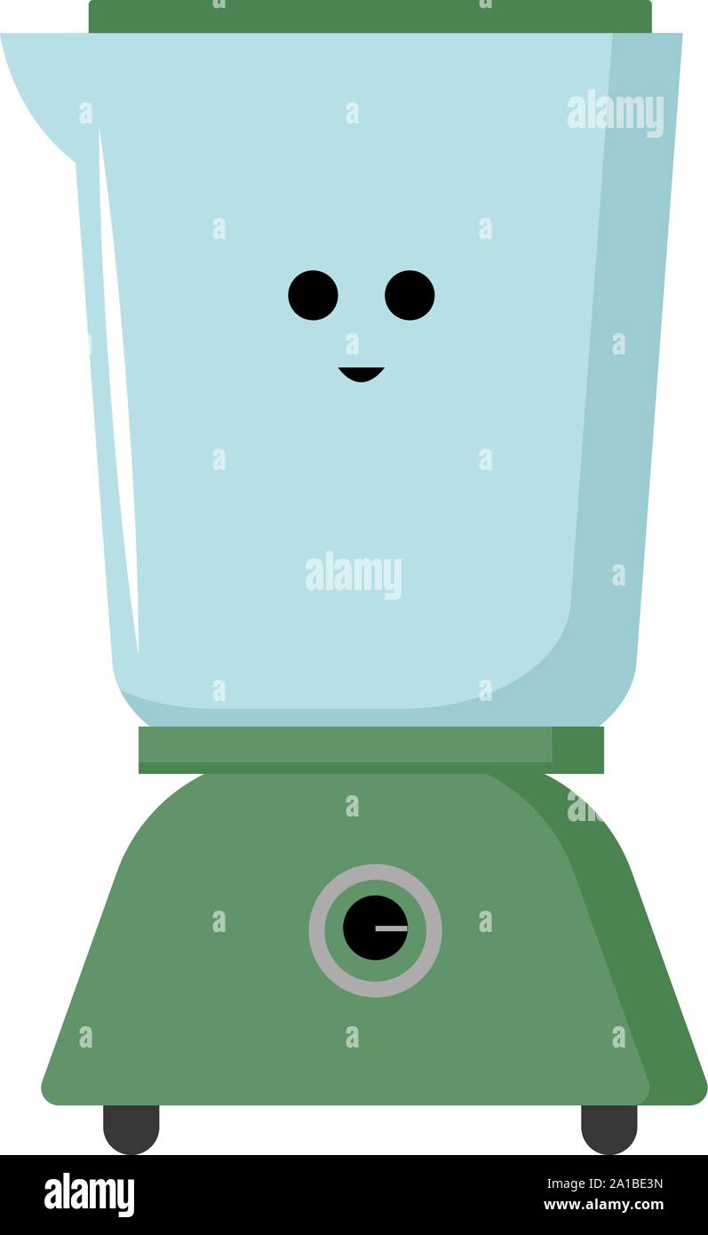 Happy blender, illustration, vector on white background Stock Vector ...
