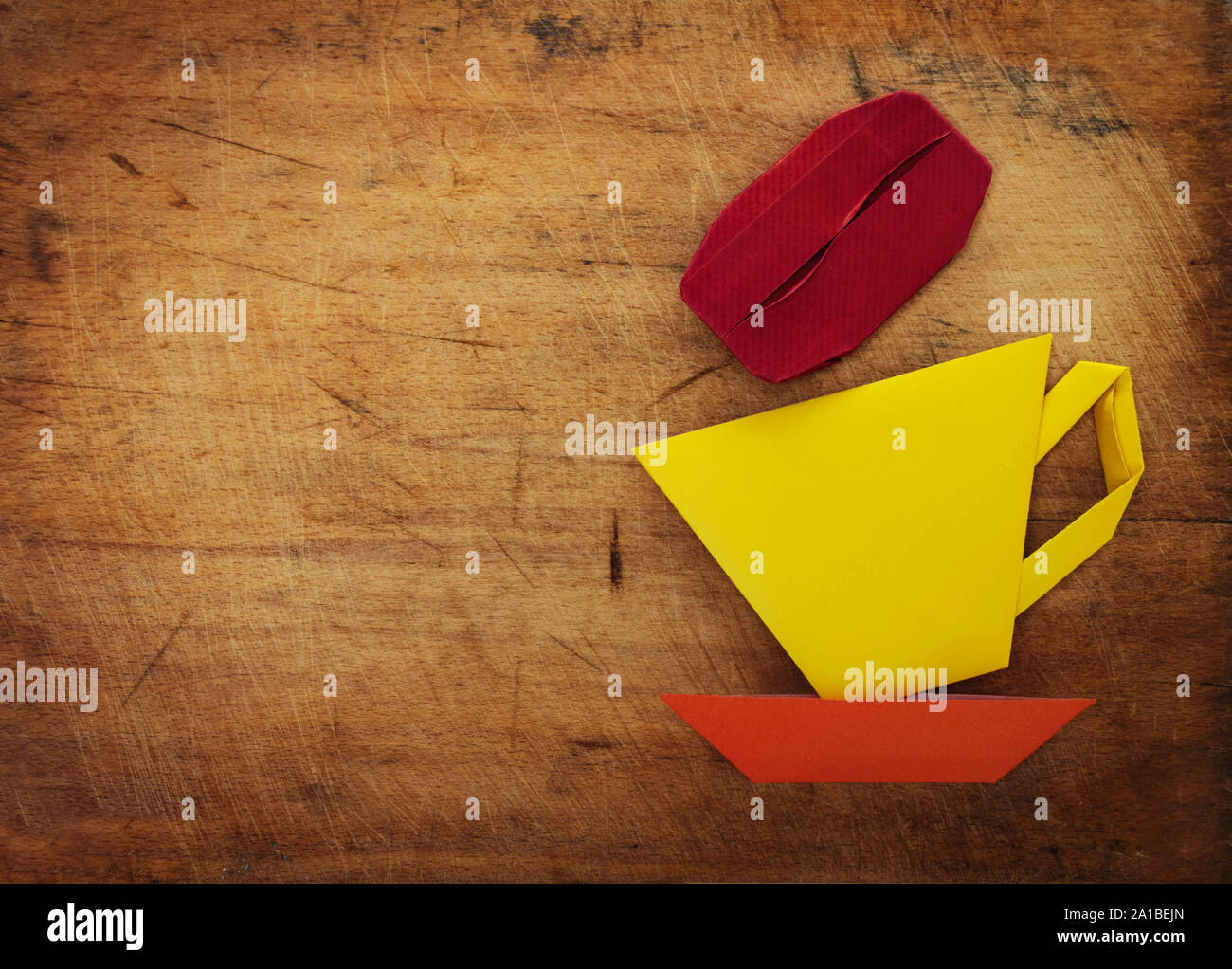 Origami of coffee Stock Photo - Alamy