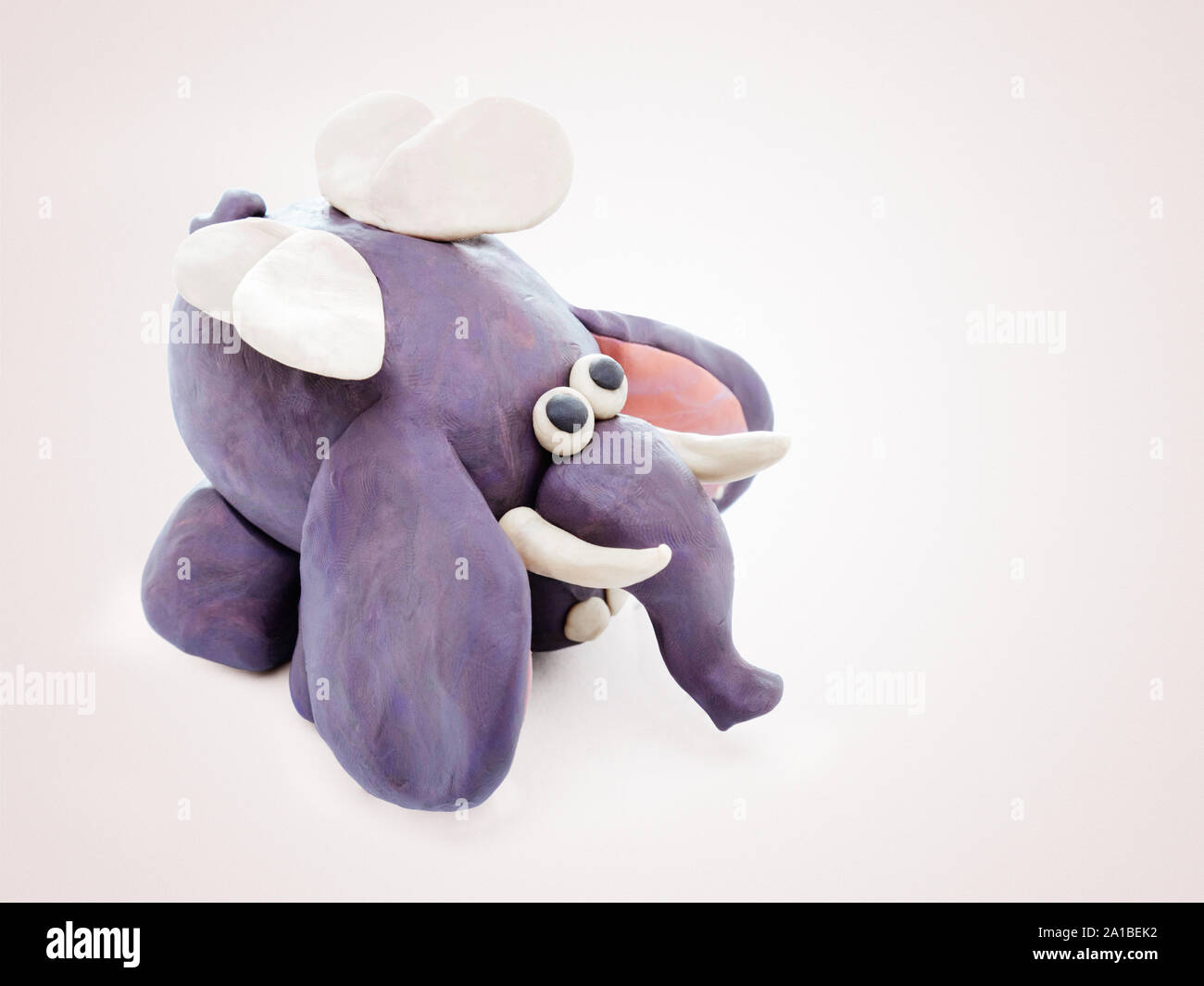 Plasticine cartoon elephant Stock Photo - Alamy