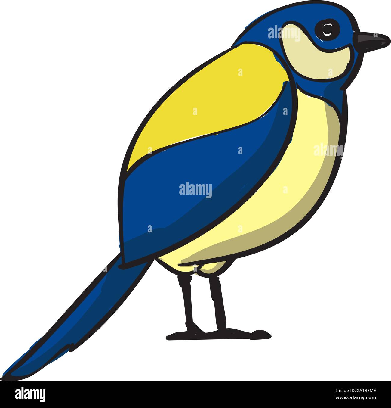 Fat bird, illustration, vector on white background Stock Vector Image ...