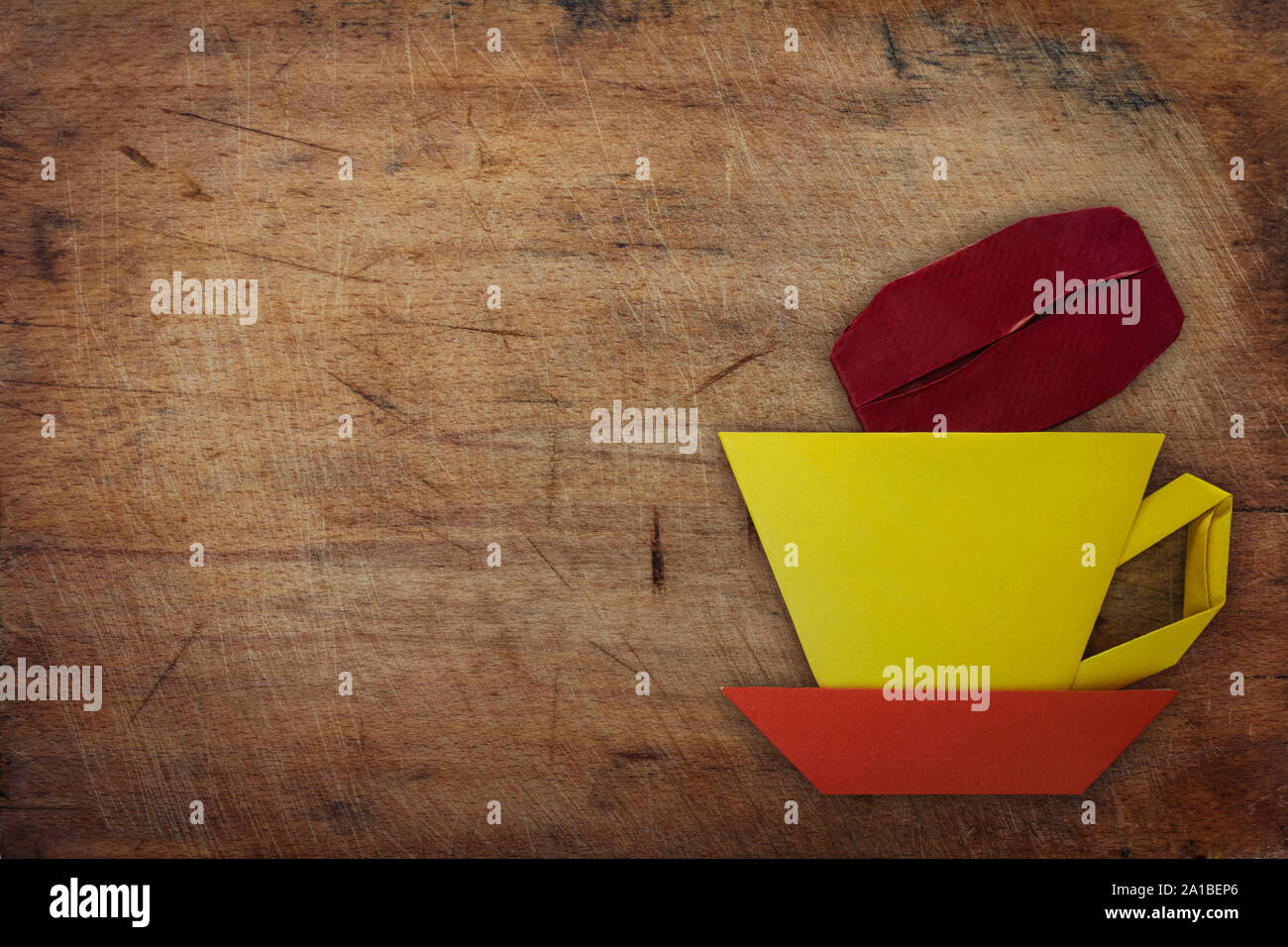Origami of coffee Stock Photo - Alamy