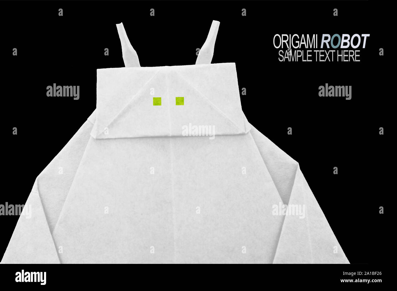 Paper origami robot Stock Photo - Alamy