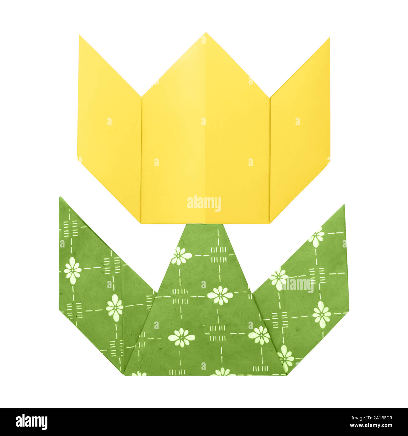 Origami tulip paper Stock Photo - Alamy