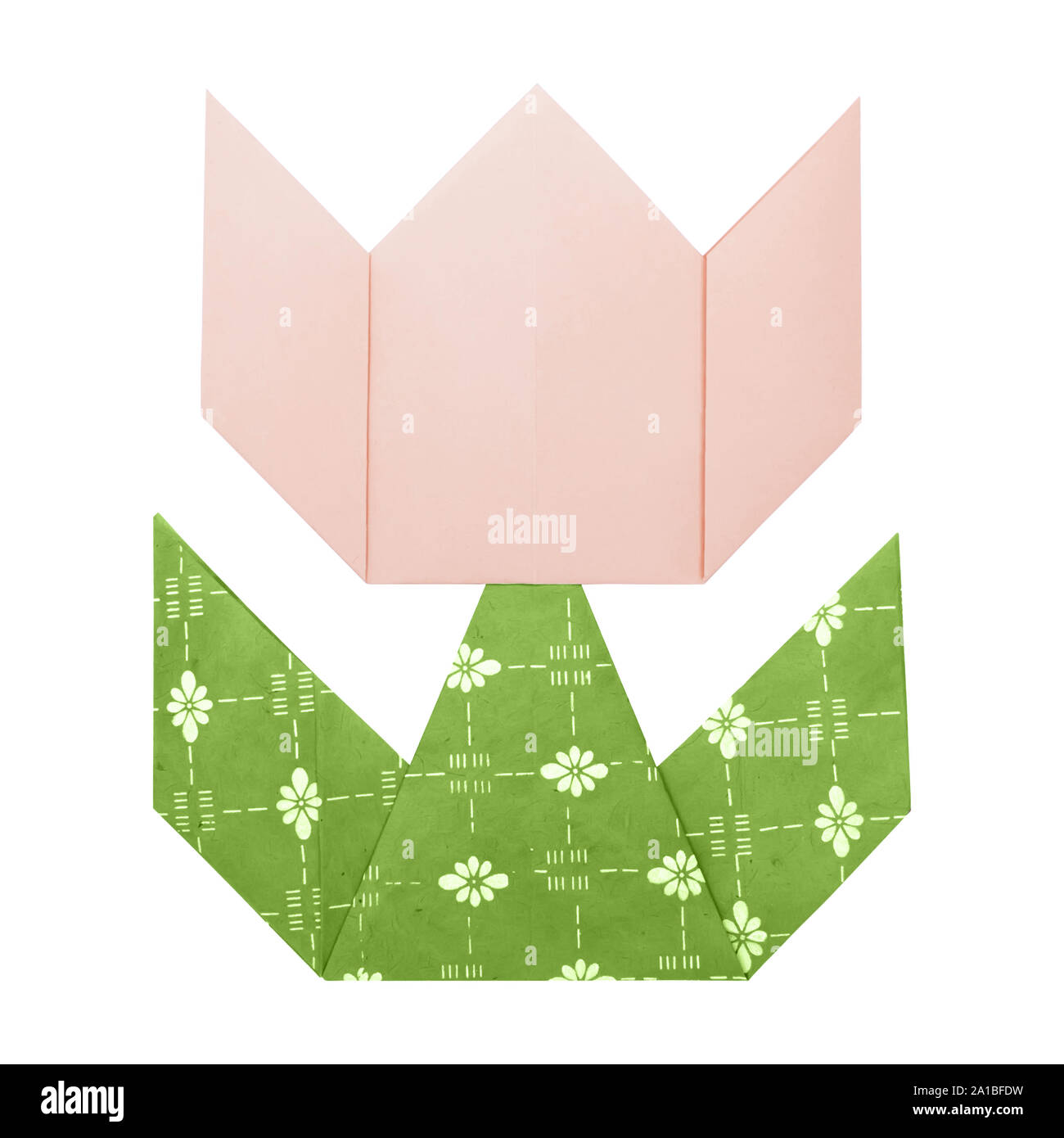 Origami tulip paper Stock Photo - Alamy