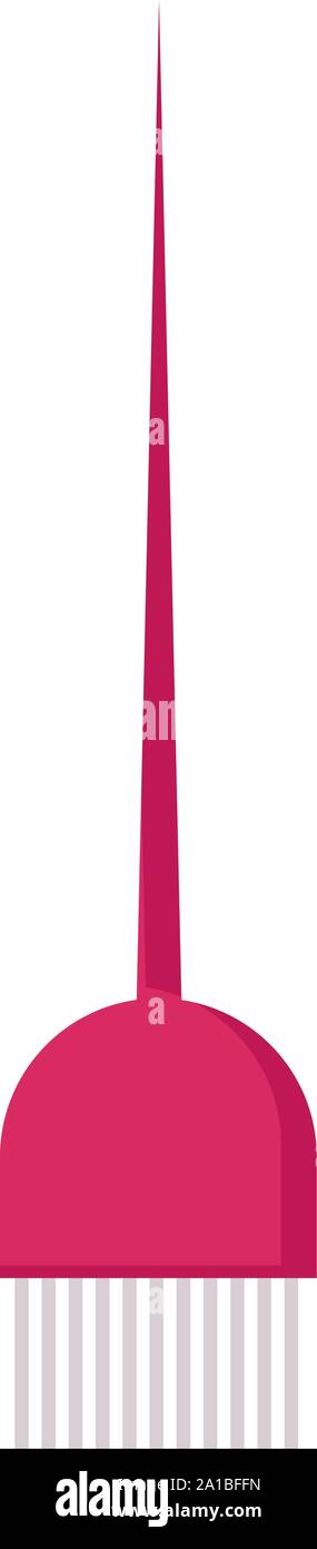 Brush pink color abstract Cut Out Stock Images & Pictures - Alamy