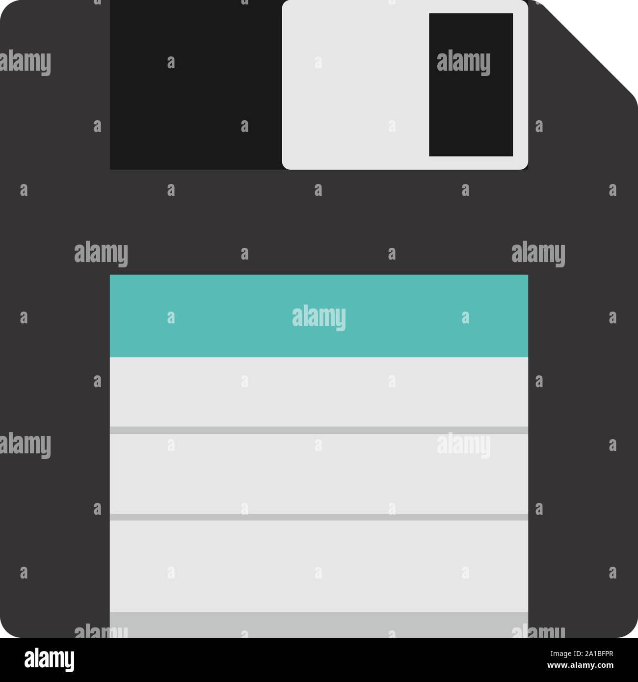 Floppy disk, illustration, vector on white background Stock Vector ...