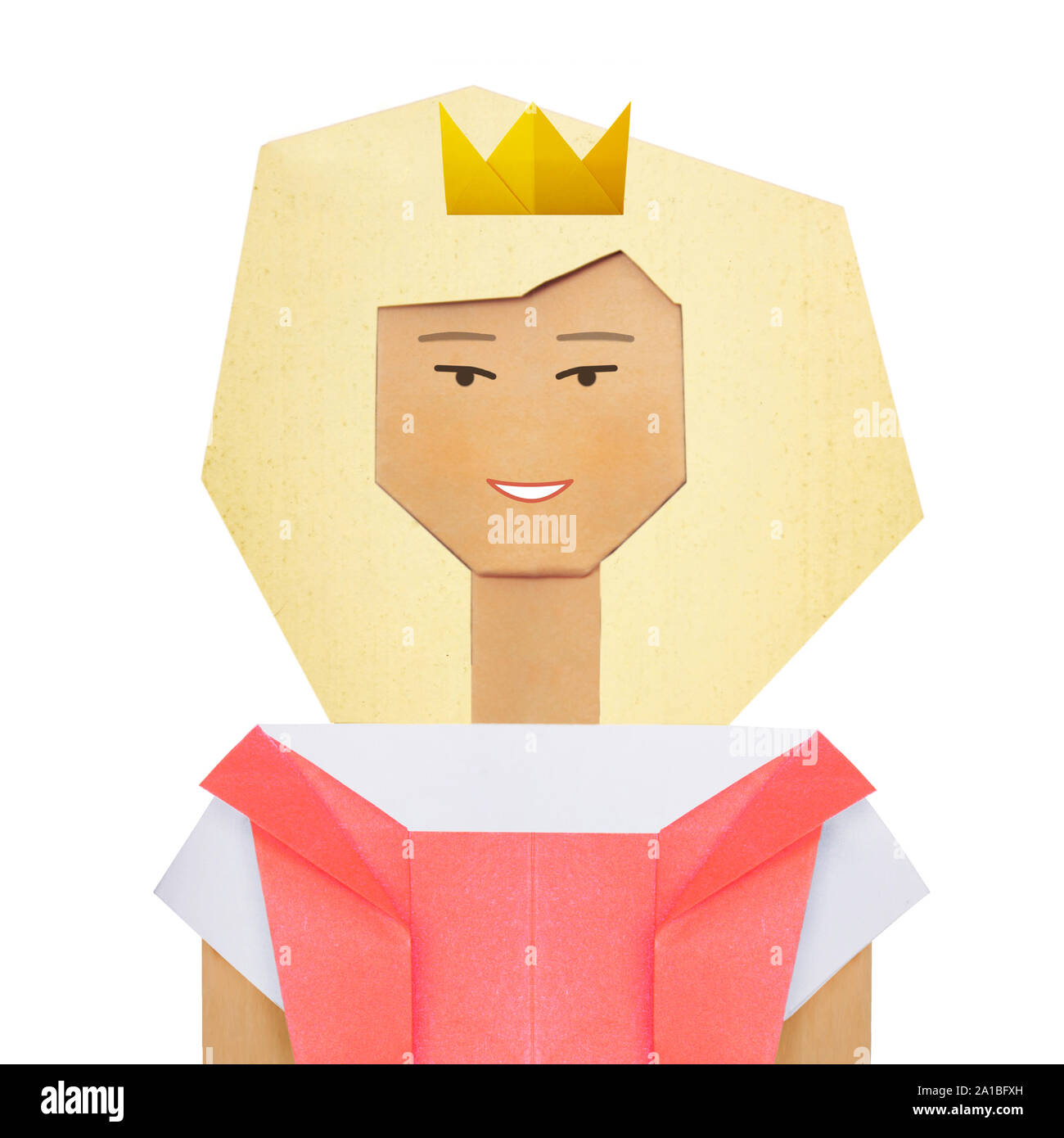 Origami blonde woman Stock Photo - Alamy