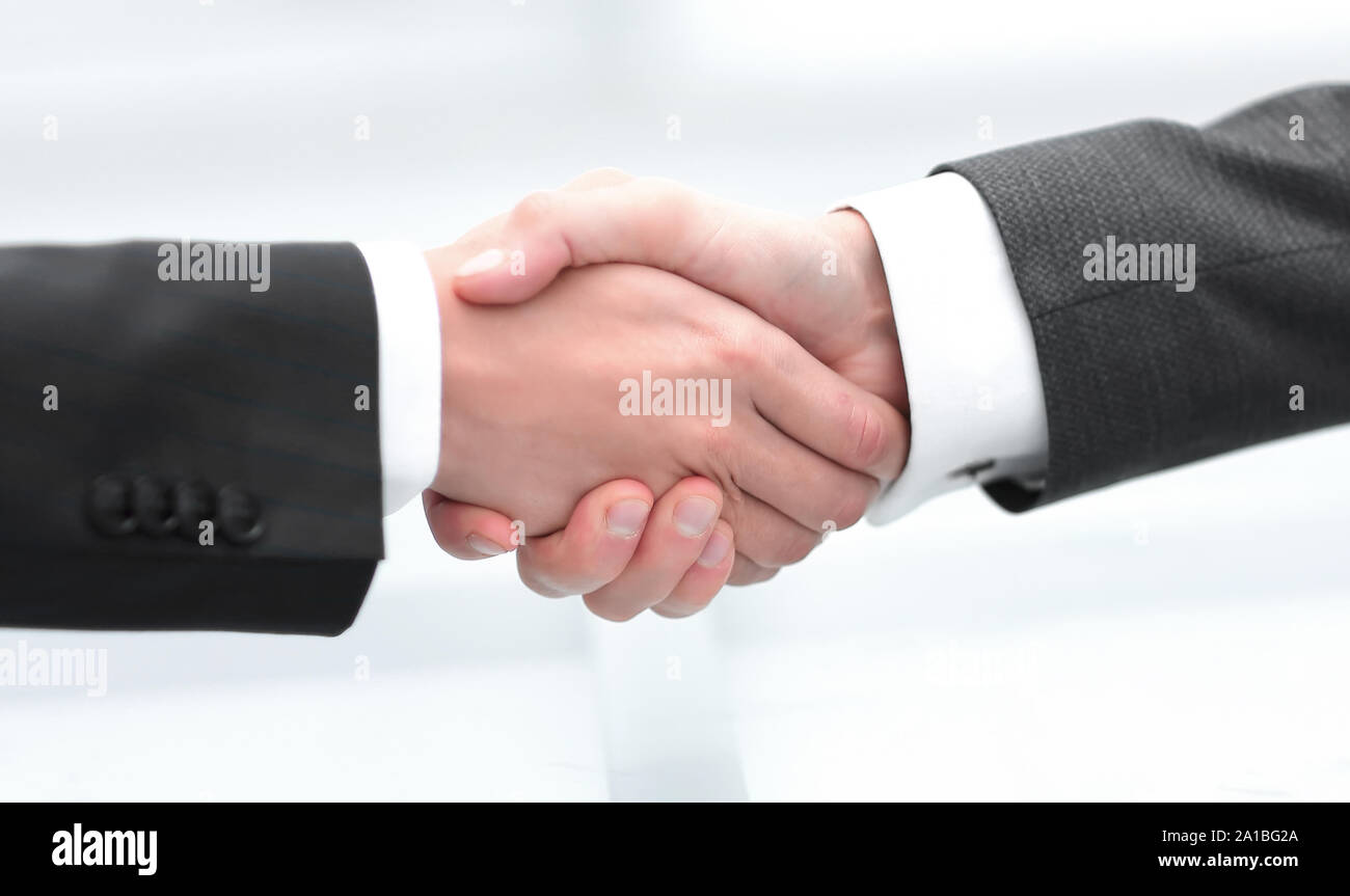 concept of reliable partnership. handshake Stock Photo - Alamy
