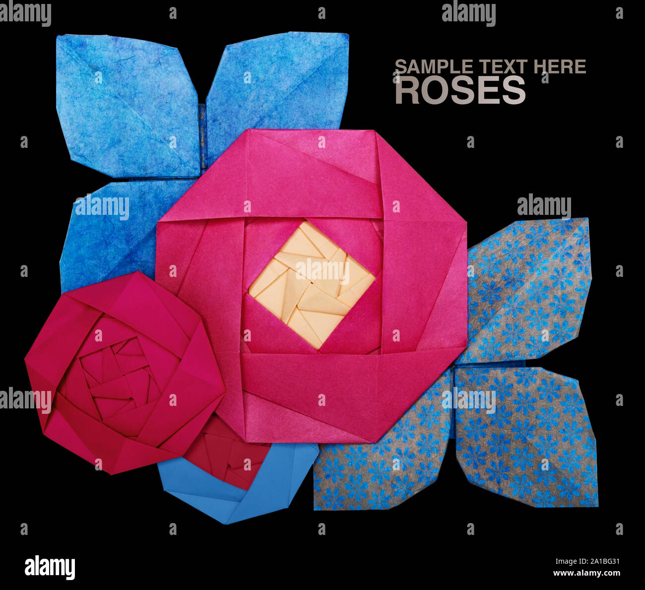 Origami rose paper rose hi-res stock photography and images - Alamy