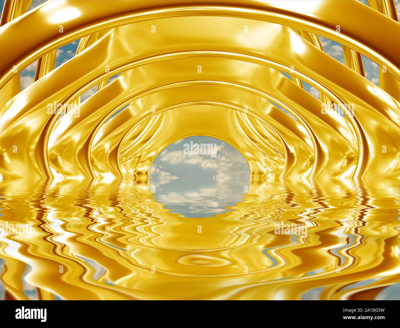Rendering abstract bionic structure Stock Photo - Alamy
