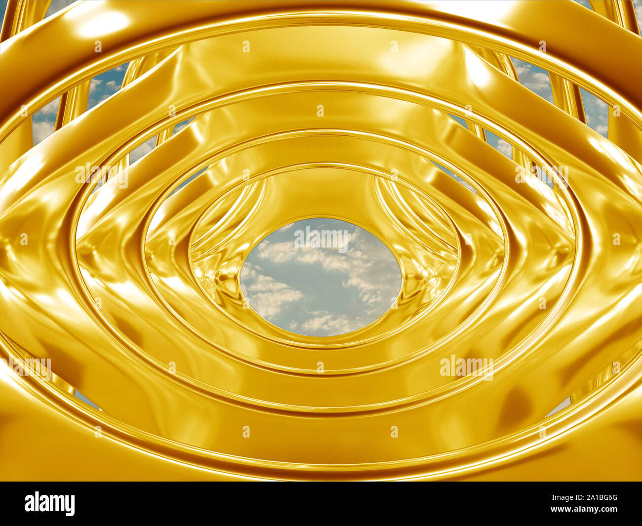 Rendering abstract bionic structure Stock Photo - Alamy