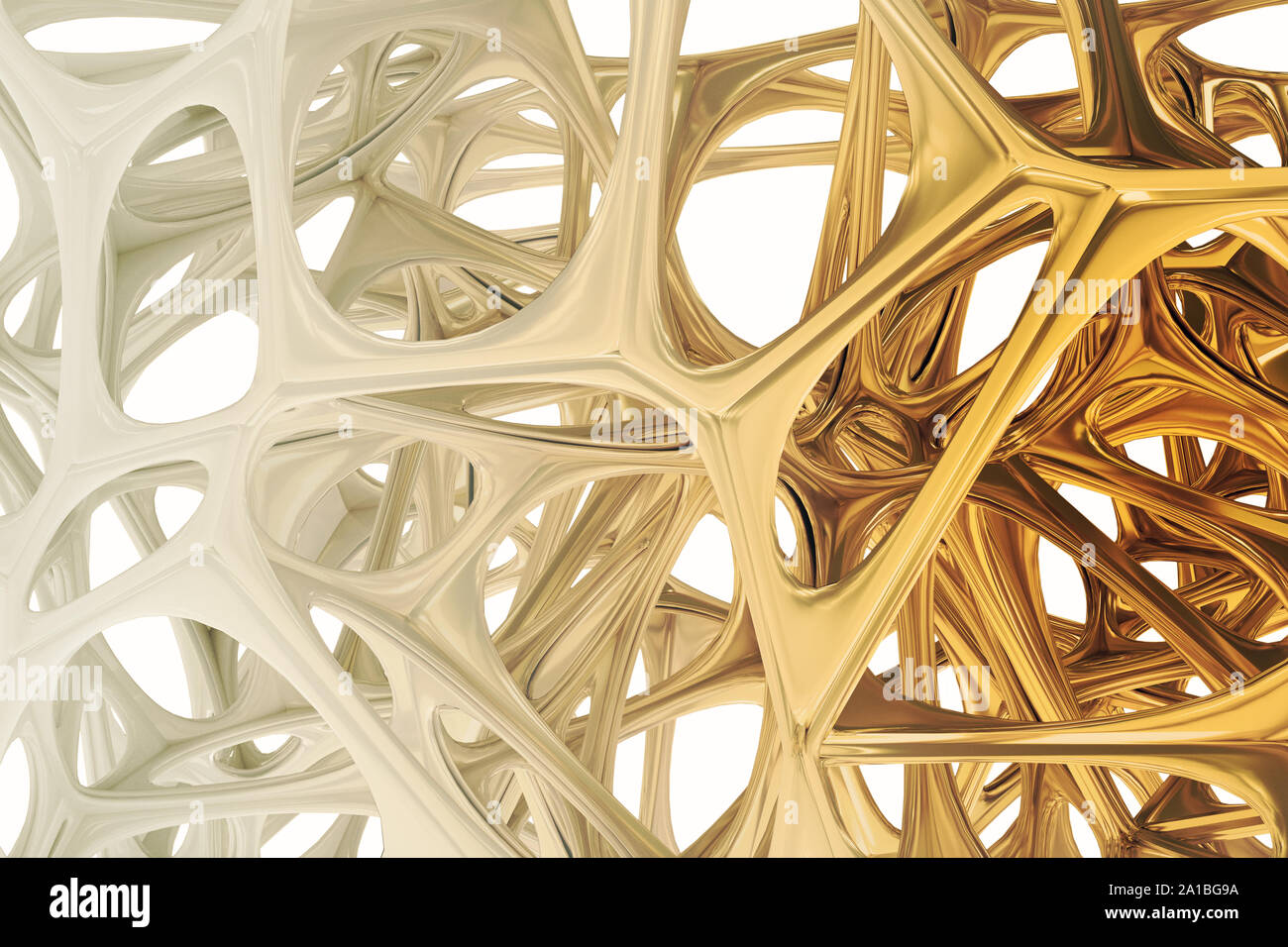 Rendering abstract bionic structure Stock Photo - Alamy