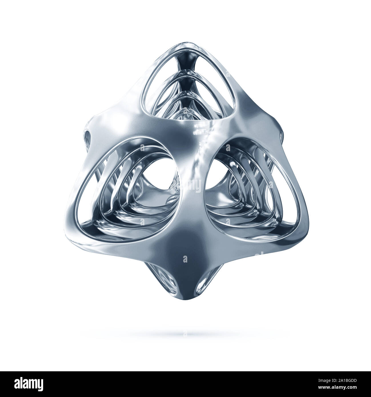 illustration of metal futuristic object Stock Photo - Alamy