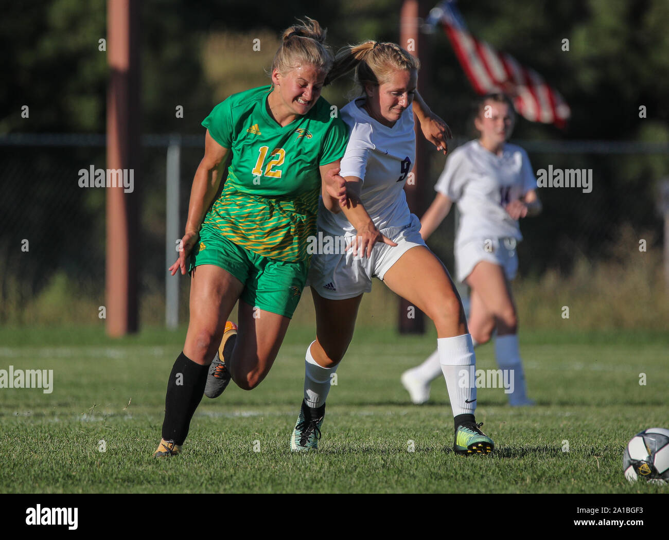 Soccer action with Lewiston vs Lakeland High School in Rathdrum, Idaho ...