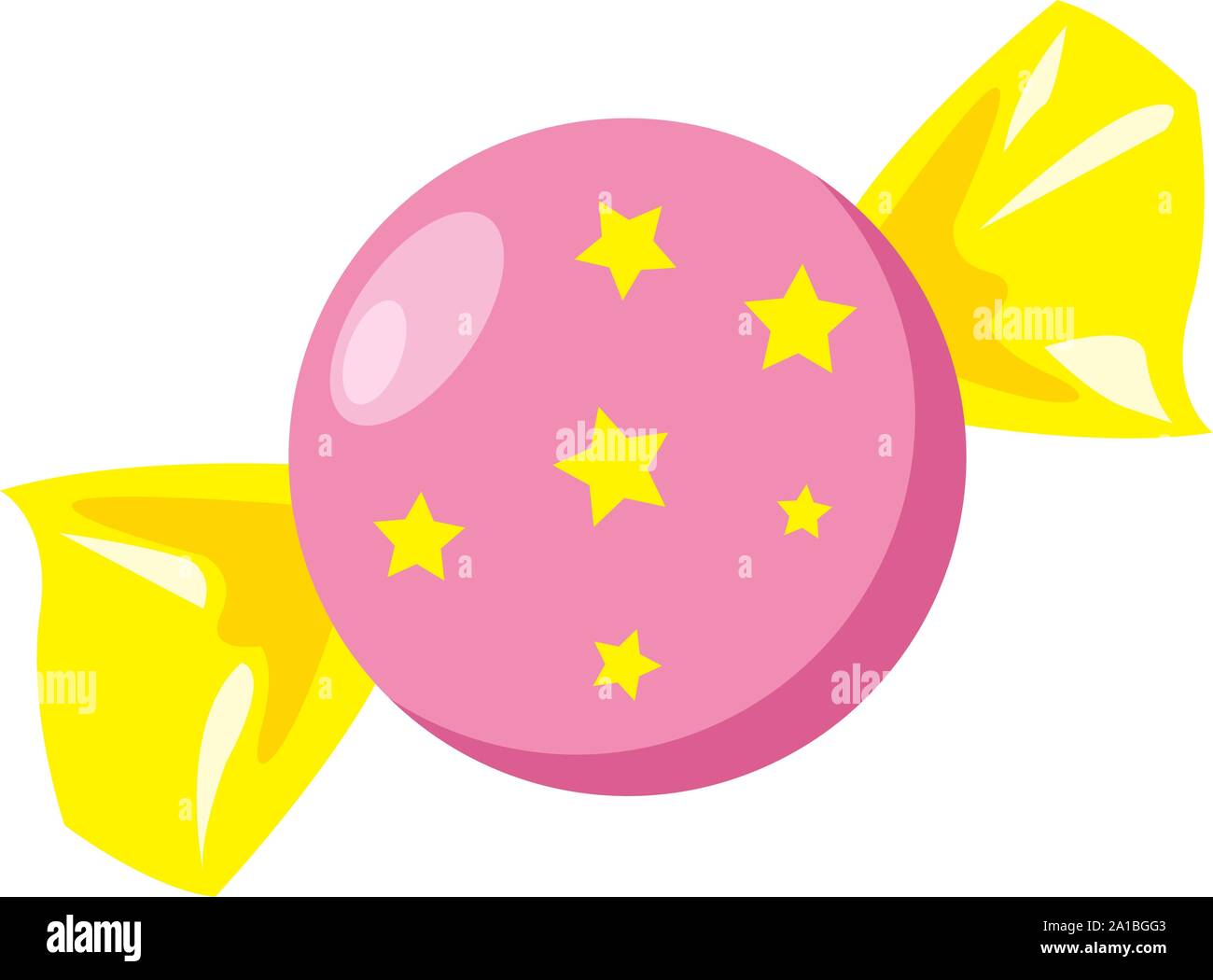 Candy, illustration, vector on white background Stock Vector Image ...