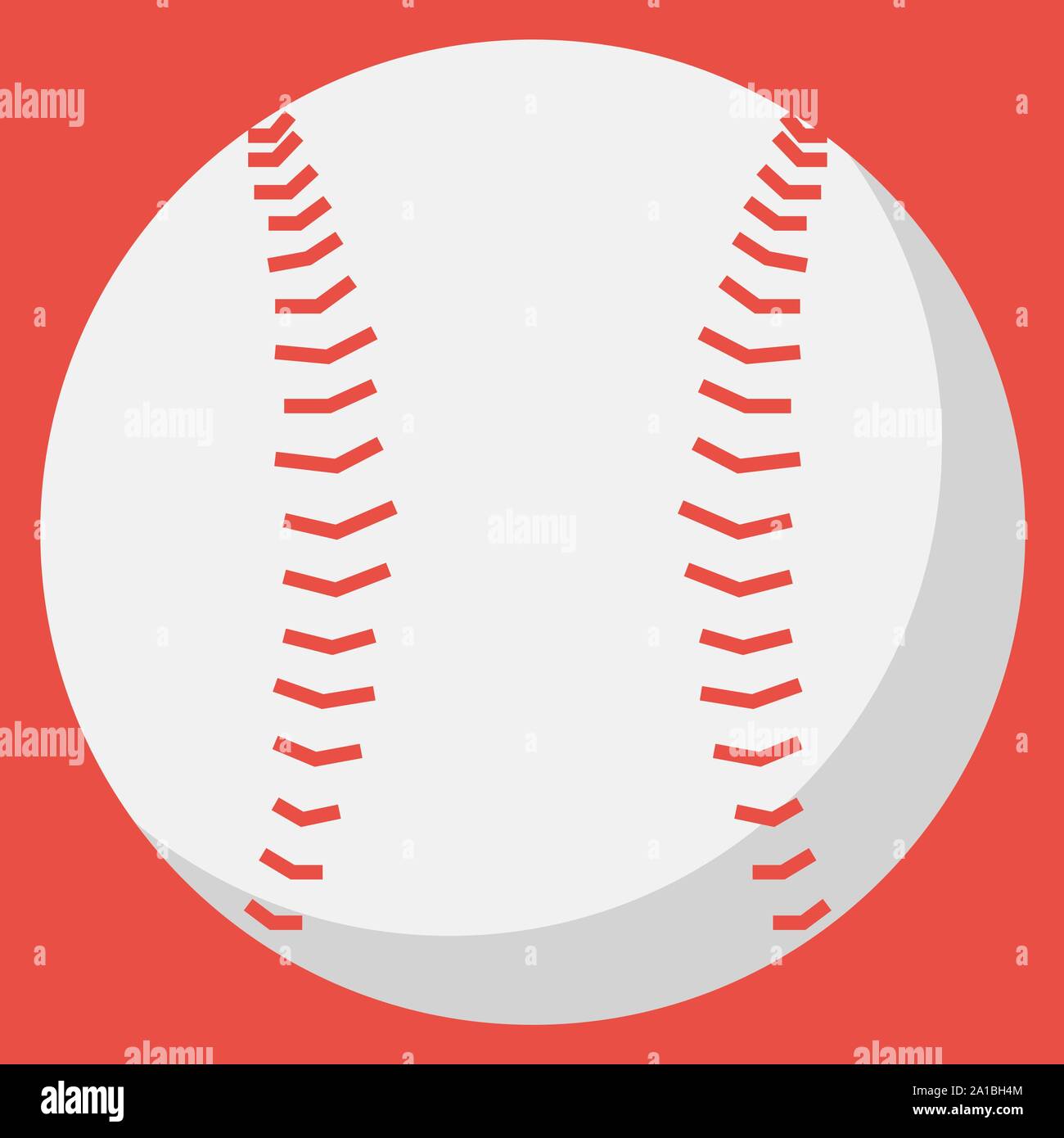 Base ball, illustration, vector on white background Stock Vector Image ...