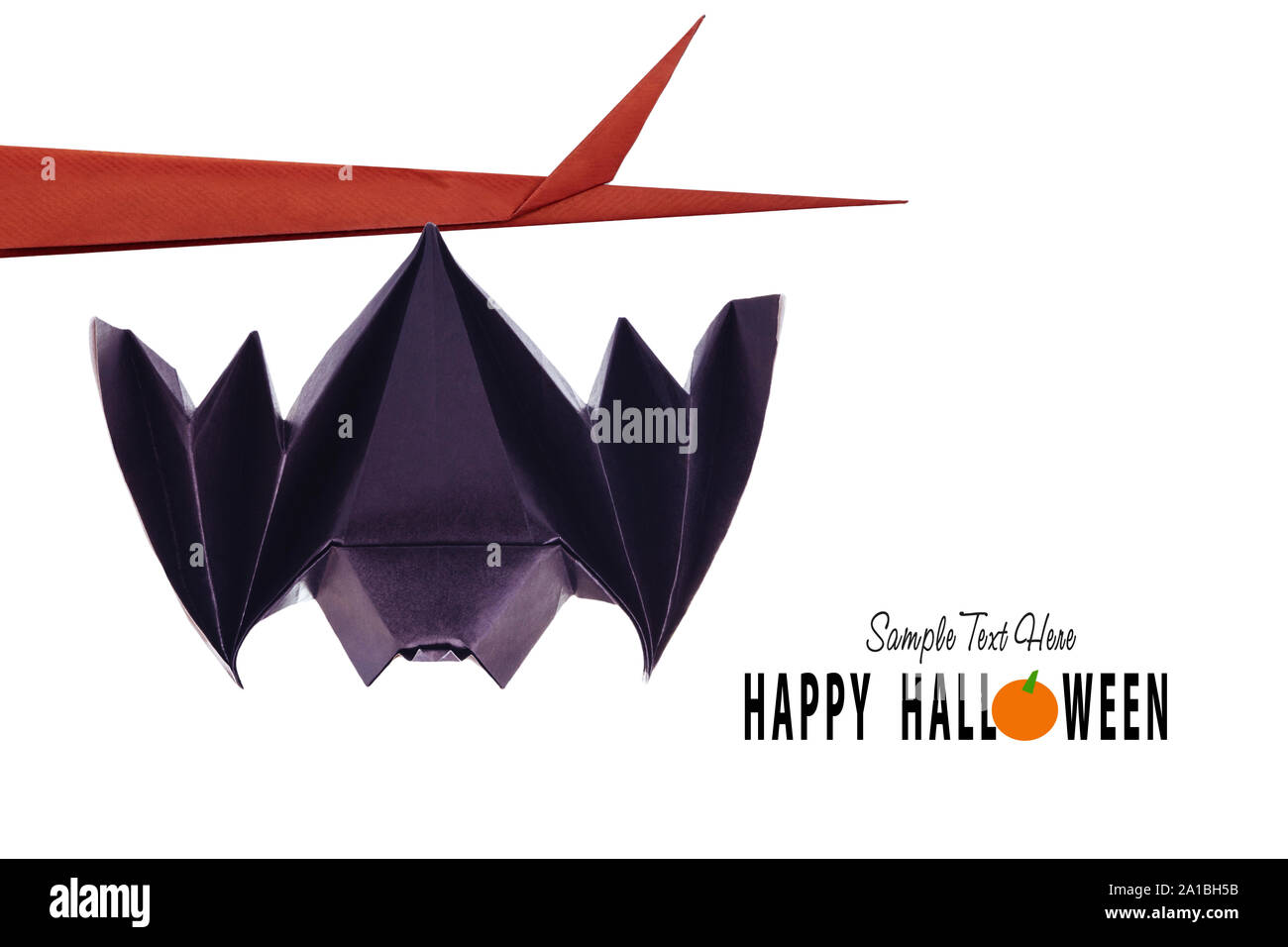 Origami flying bat Stock Photo - Alamy