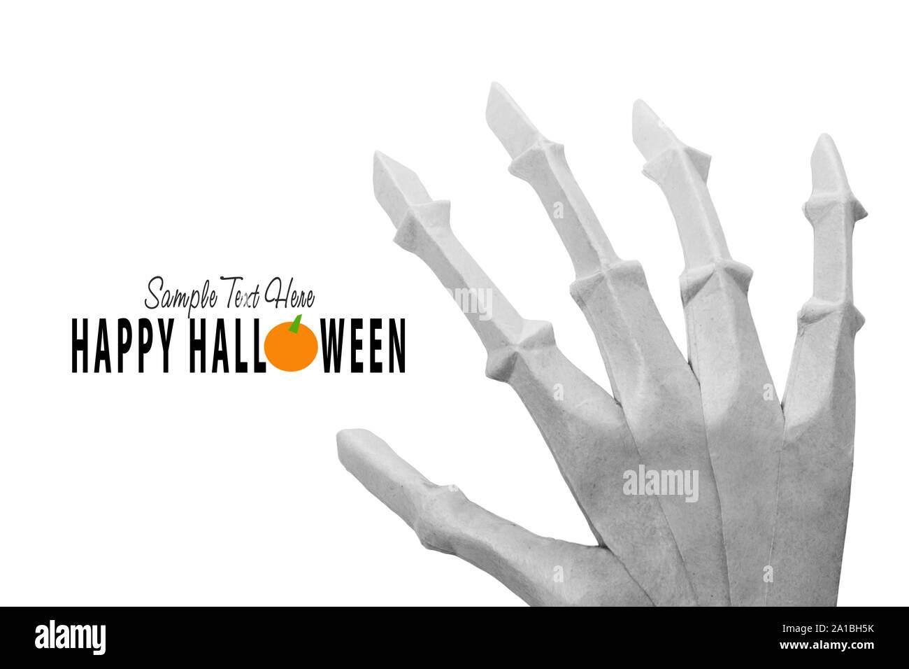 Origami skeletone hand Stock Photo - Alamy