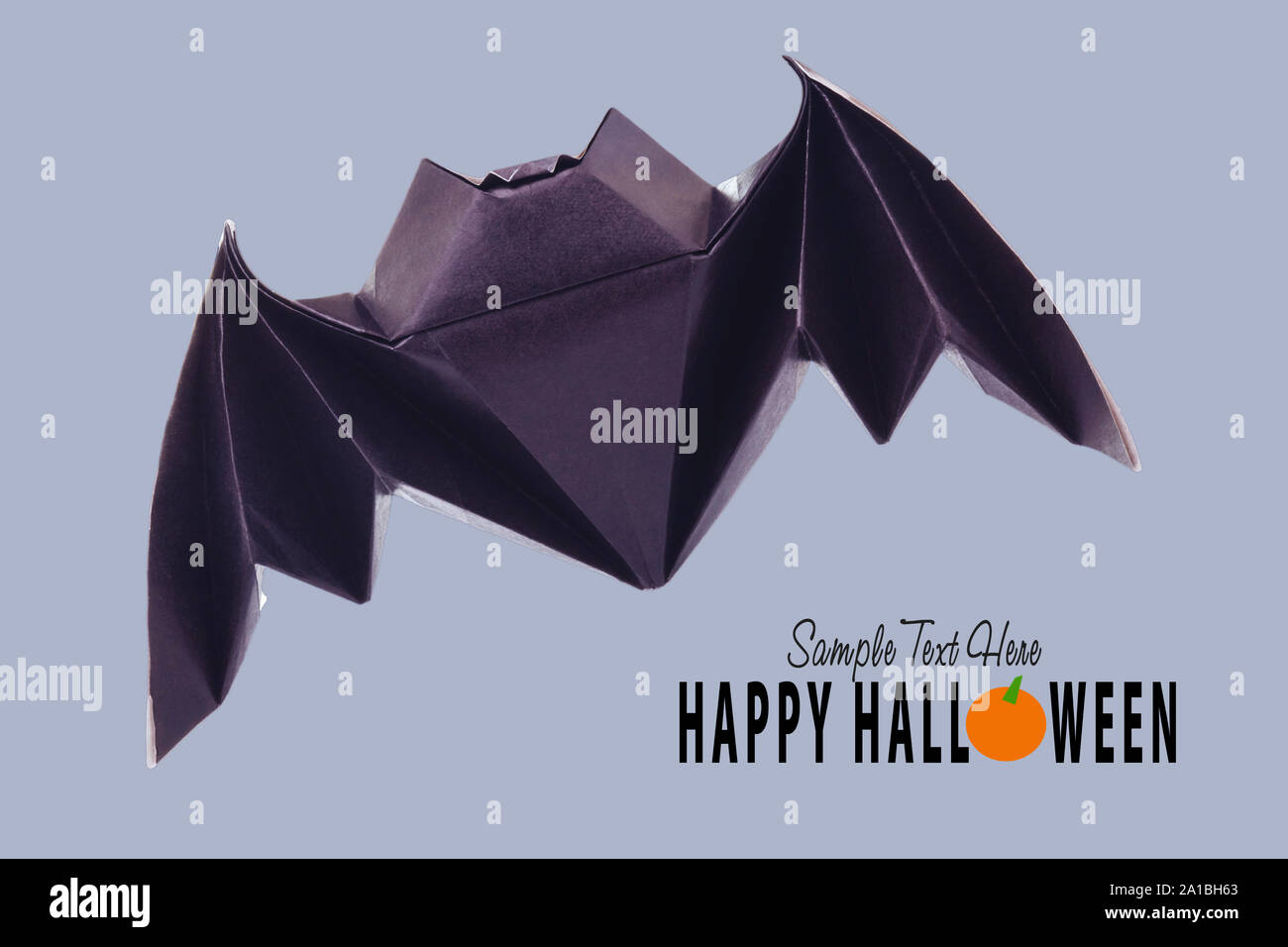Origami flying bat Stock Photo - Alamy
