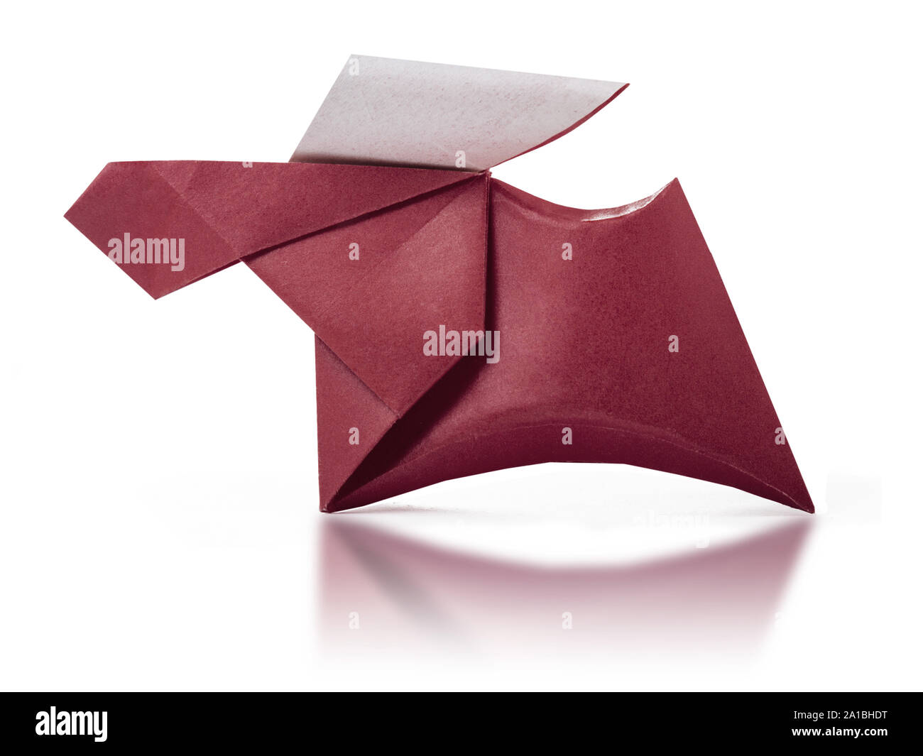 Origami paper brown deer Stock Photo - Alamy