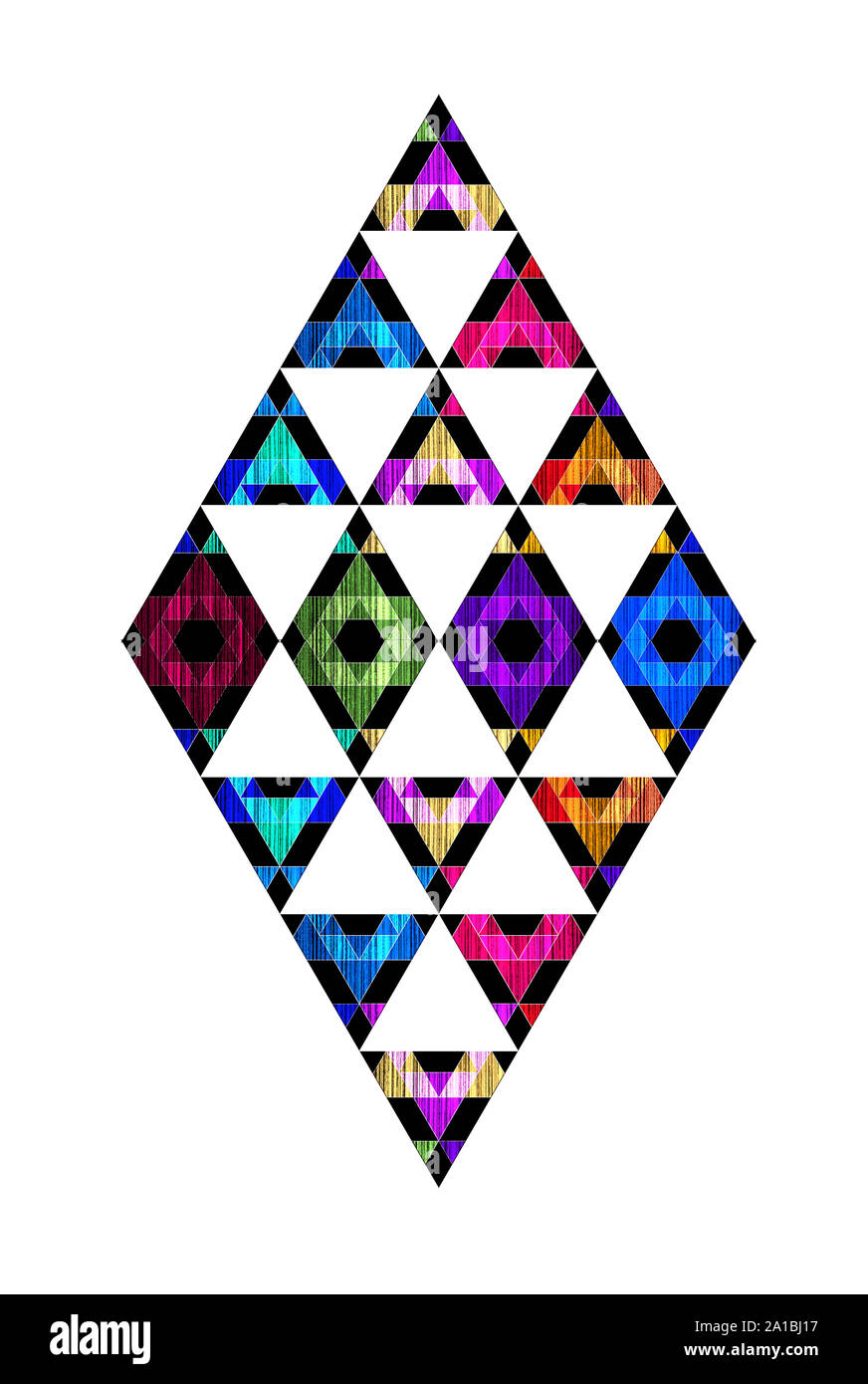 Art rhombus pattern Stock Photo - Alamy