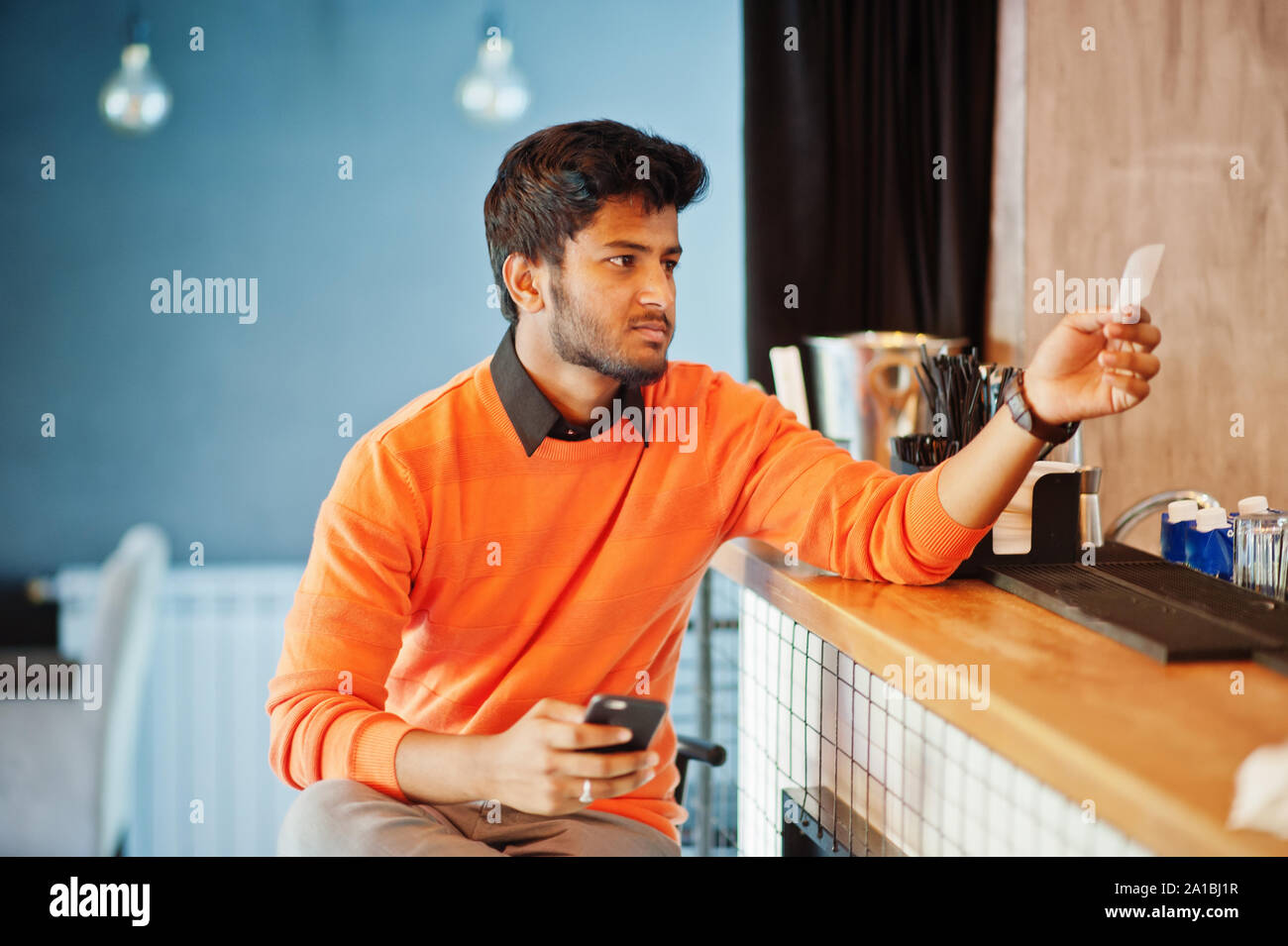 Indian cafe counter hi-res stock photography and images - Alamy