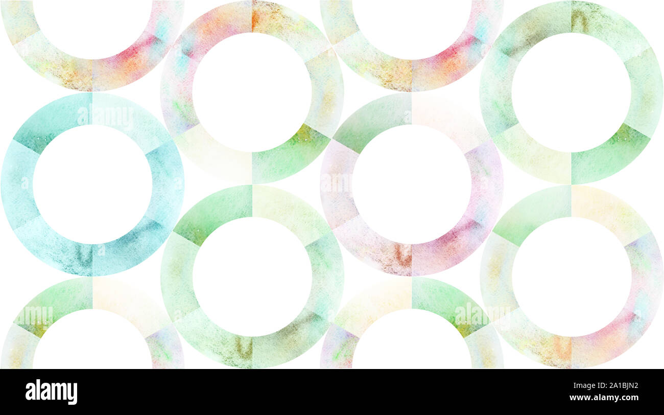 Watercolor circle pattern Stock Photo - Alamy