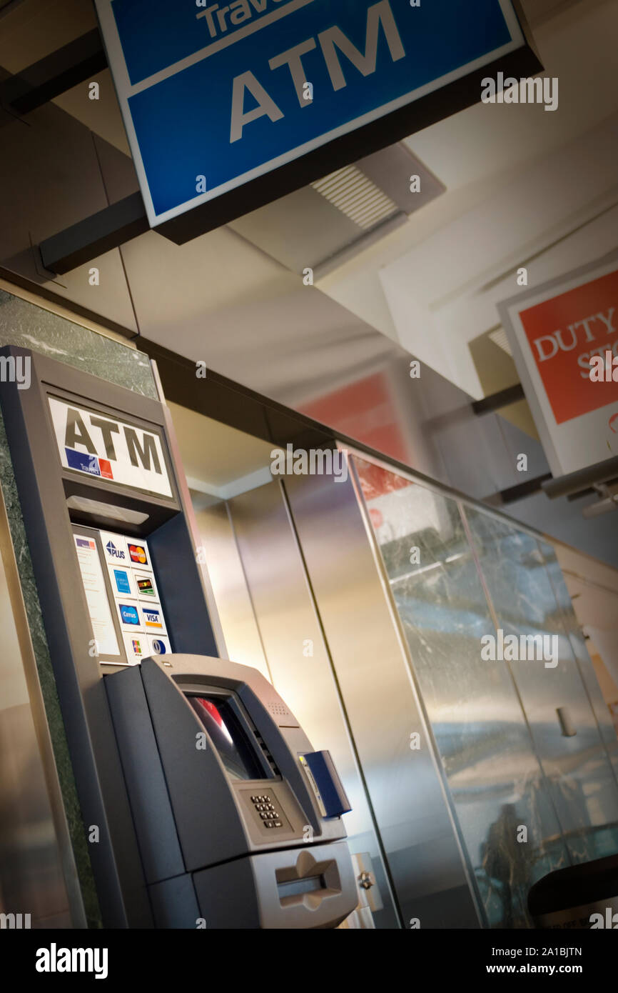 View of an ATM machine Stock Photo - Alamy