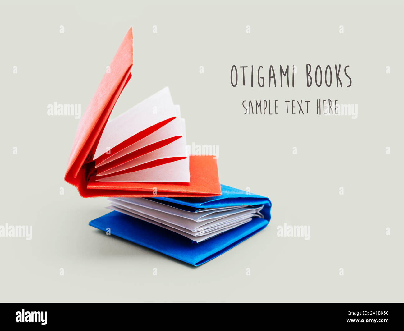 Origami paper books Stock Photo - Alamy