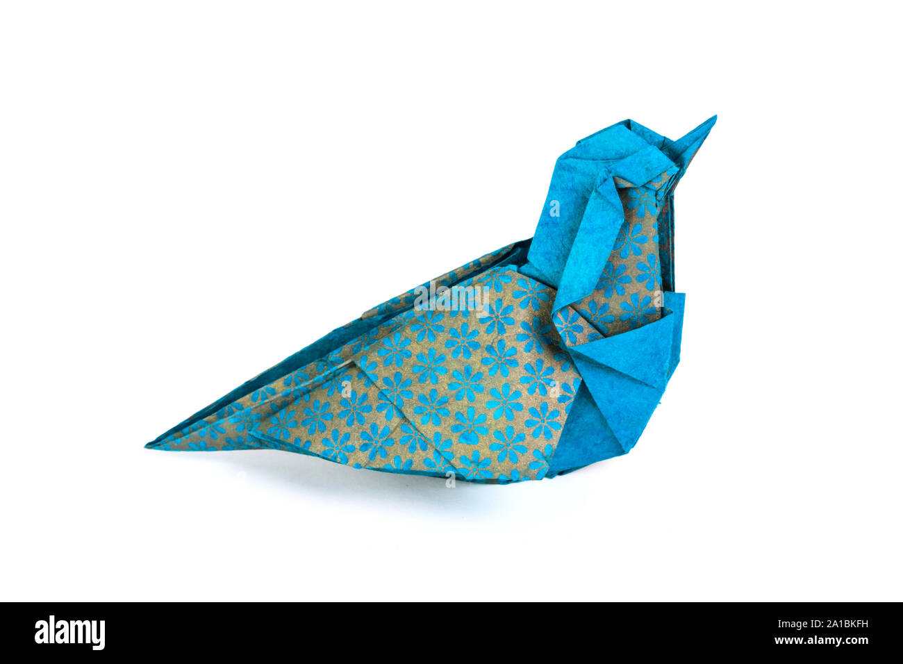 Origami blue bird Stock Photo - Alamy
