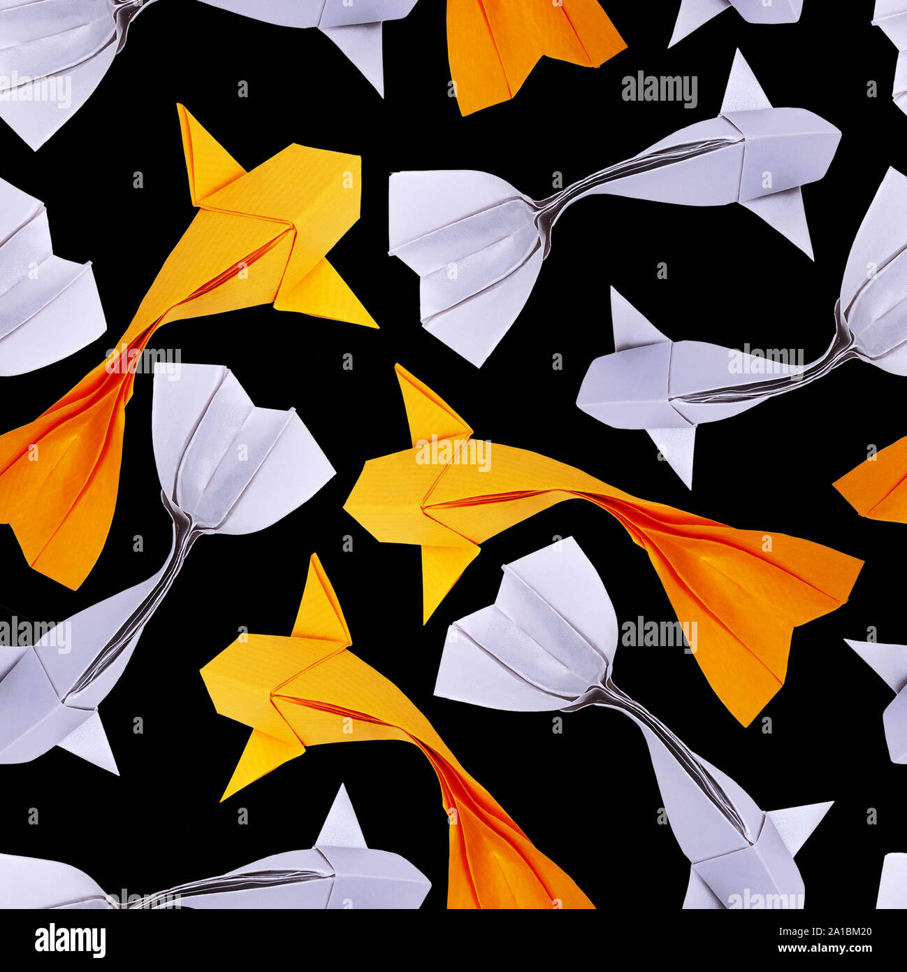 Origami paper fish Stock Photo - Alamy