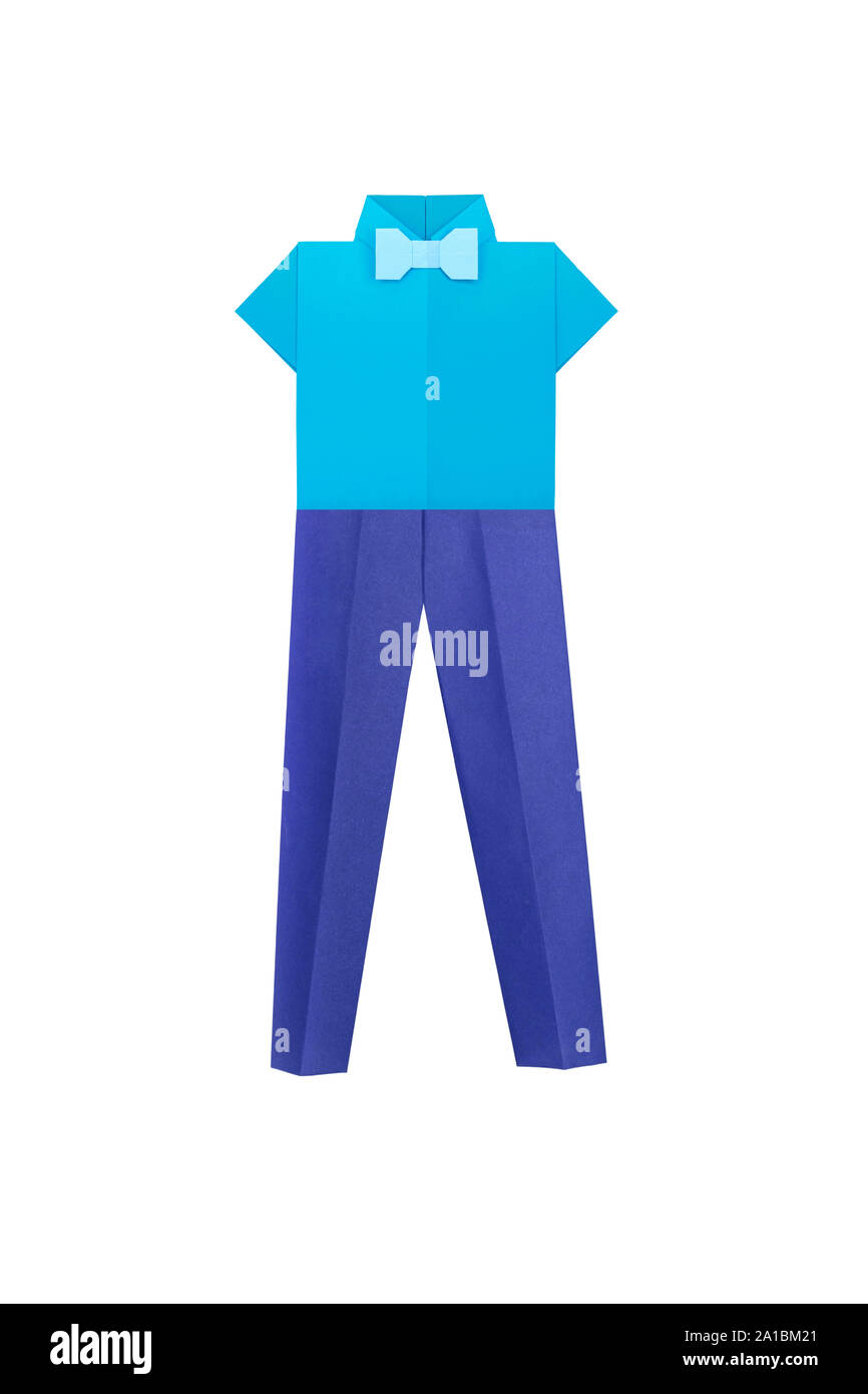 Origami mens clothing Stock Photo - Alamy