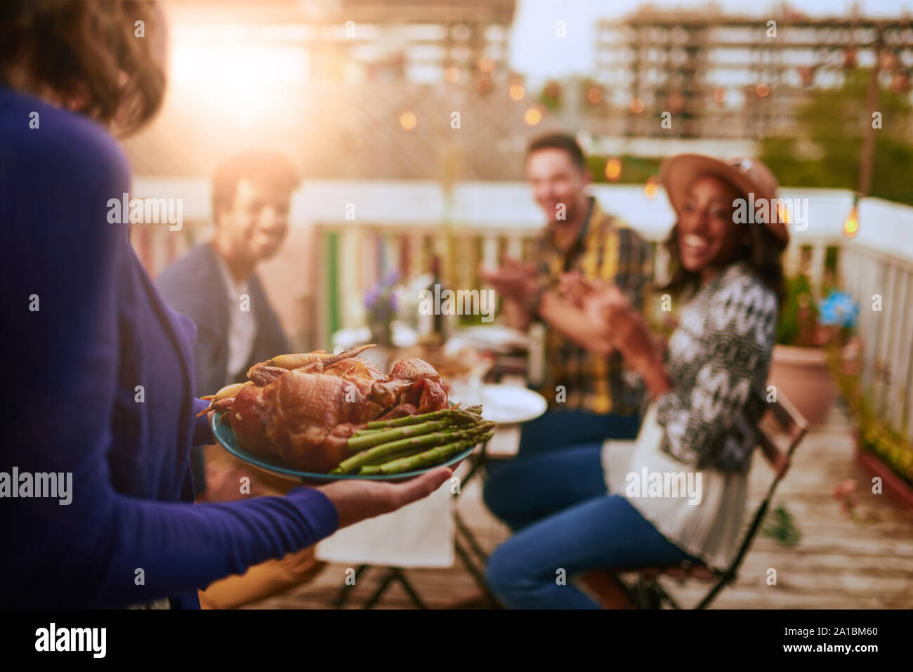 Group diverse people dinner party hi-res stock photography and images ...