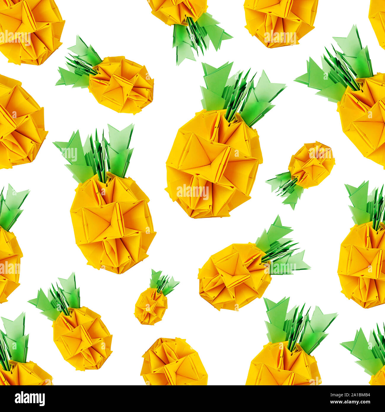 Origami yellow pin Stock Photo - Alamy