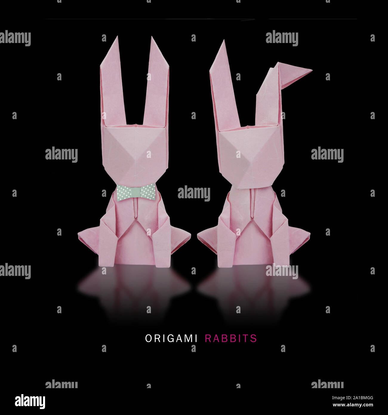 Rabbit origami hi-res stock photography and images - Alamy