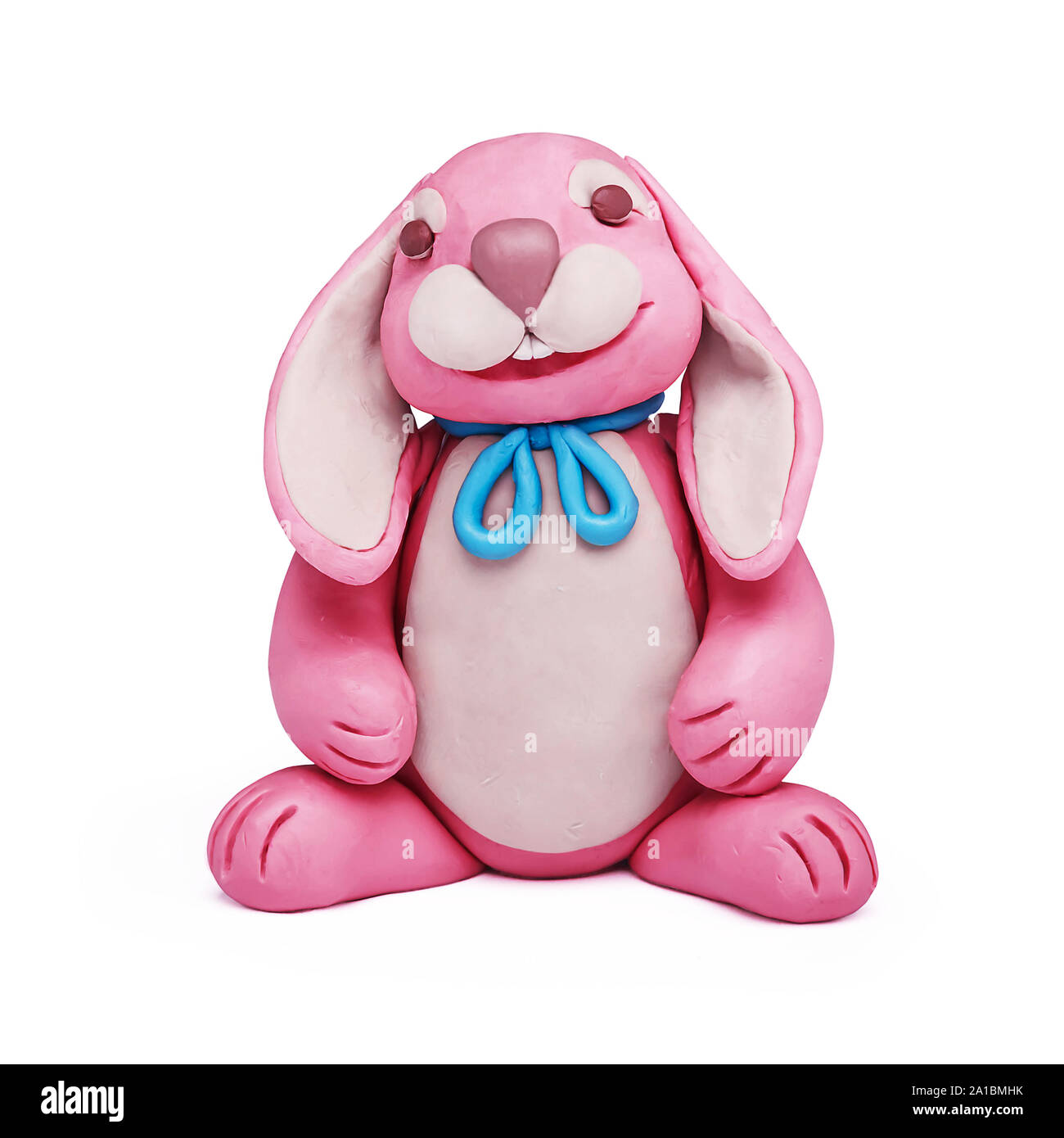 Pink baby rabbit Cut Out Stock Images & Pictures - Alamy