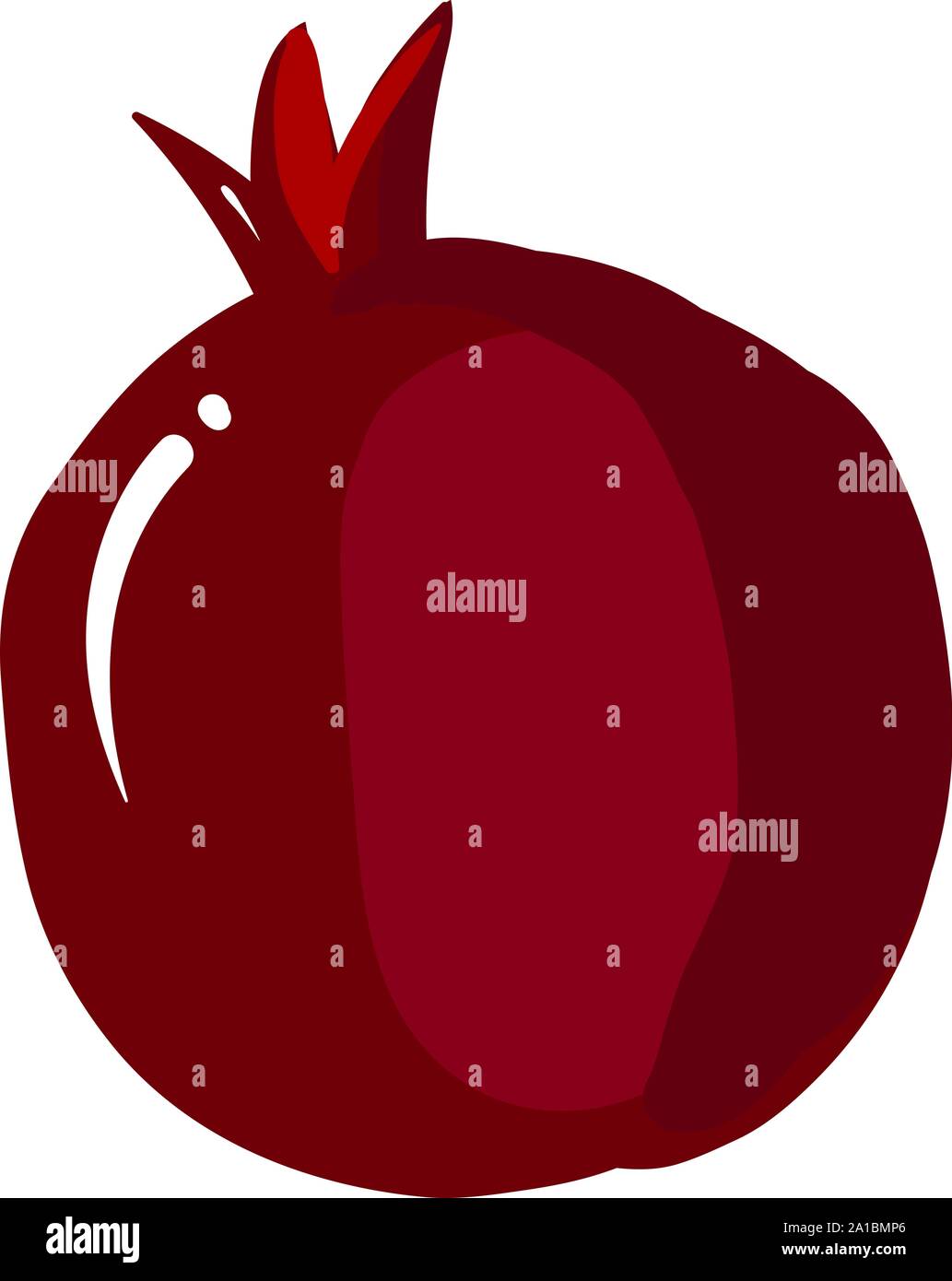 Red pomegranate set Stock Vector Images - Alamy