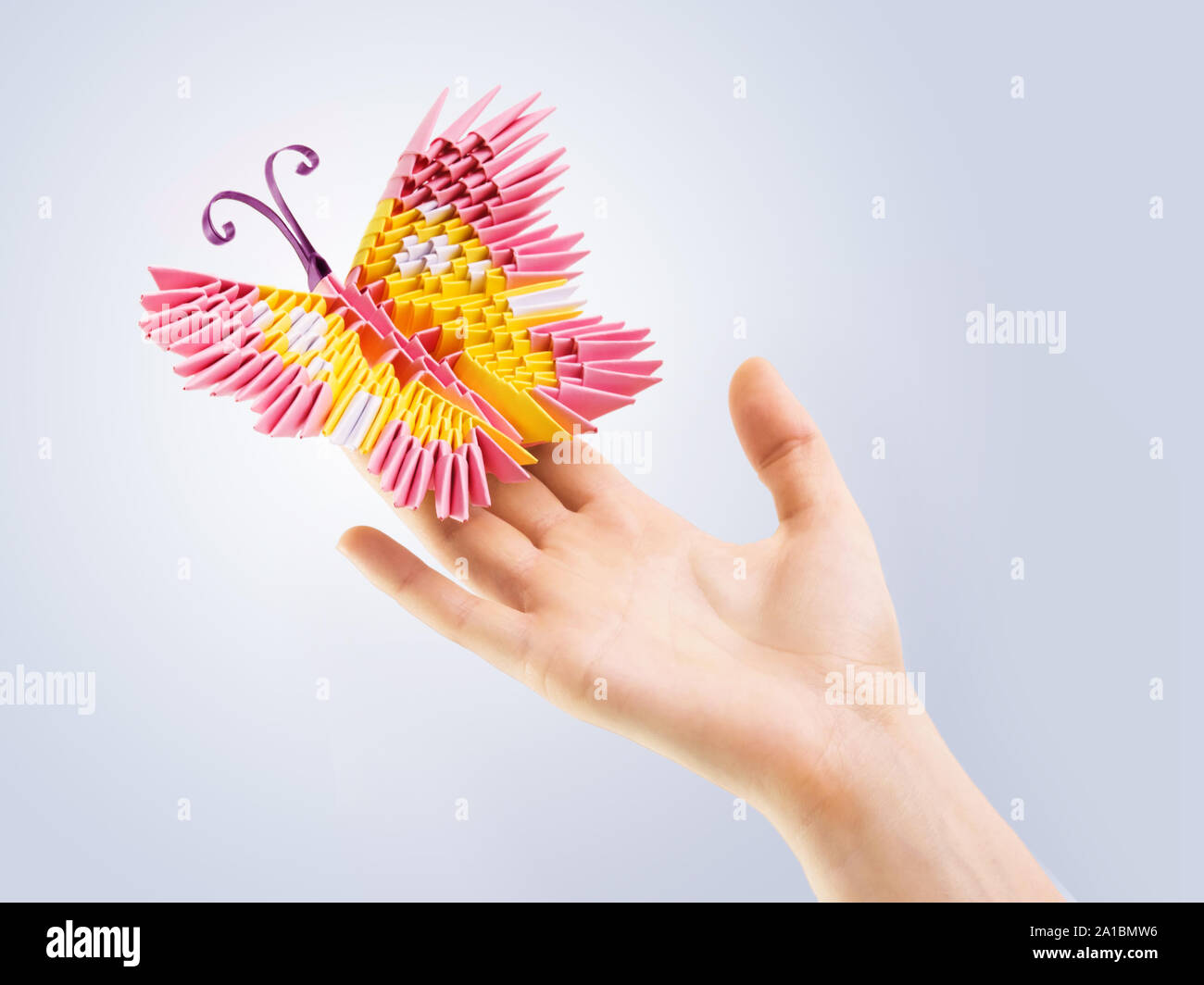 Hand and origami hi-res stock photography and images - Alamy
