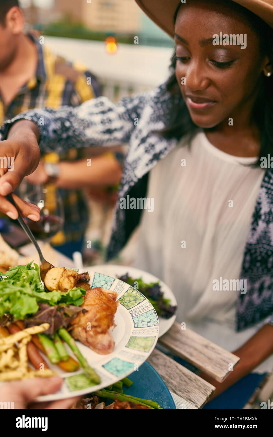 Group diverse people dinner party hi-res stock photography and images ...